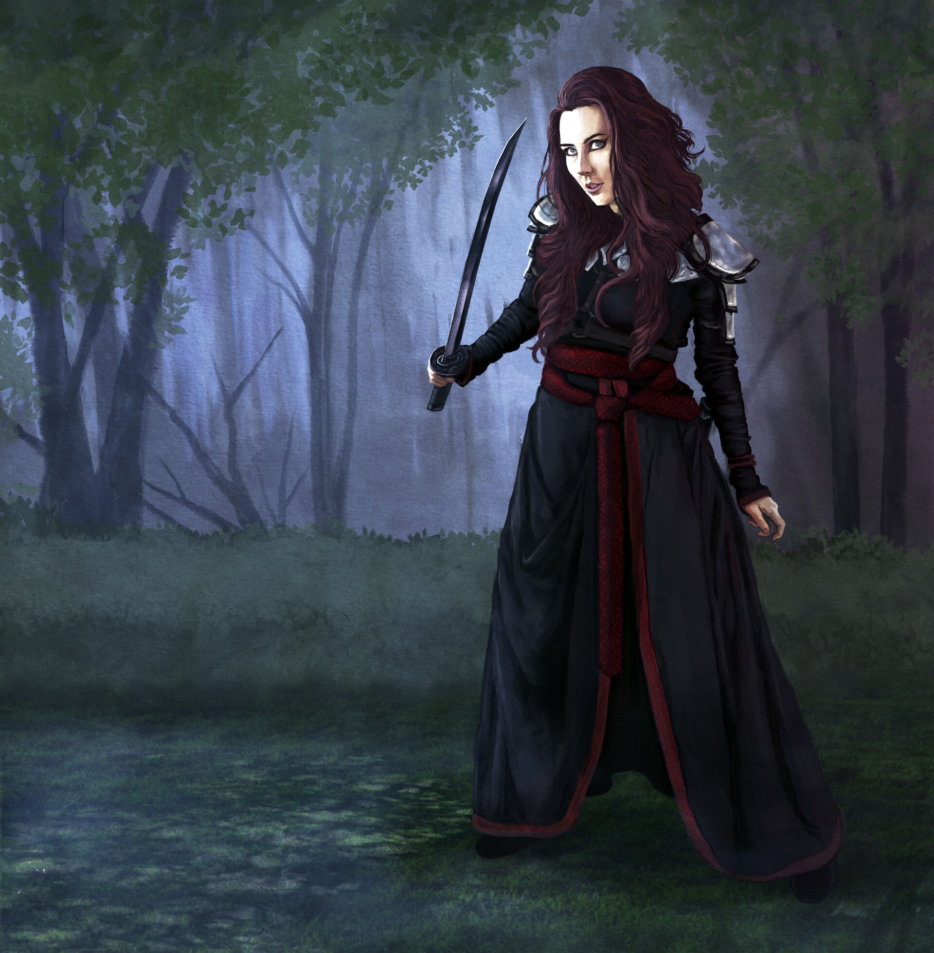 ArtStation - Assassin in the woods