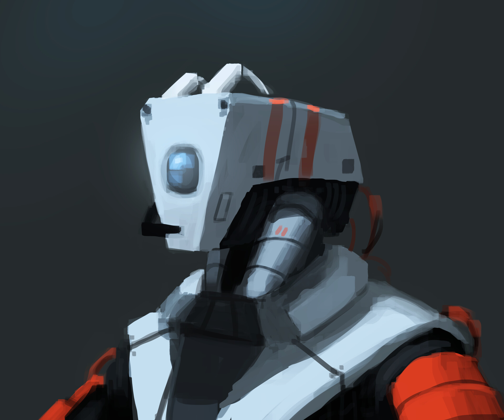 ArtStation - Robot portrait sketch