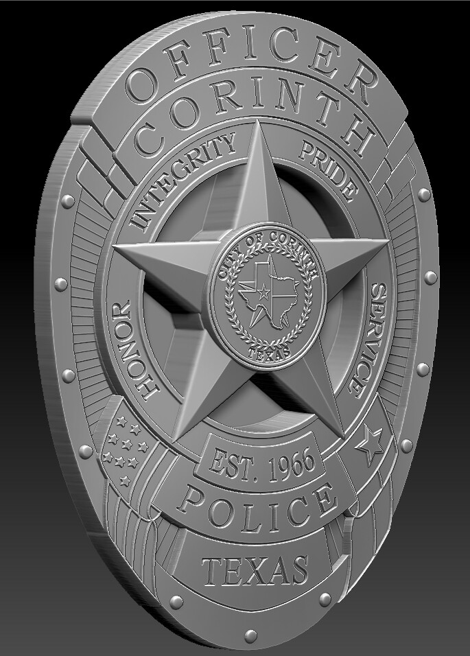 ArtStation - police badge