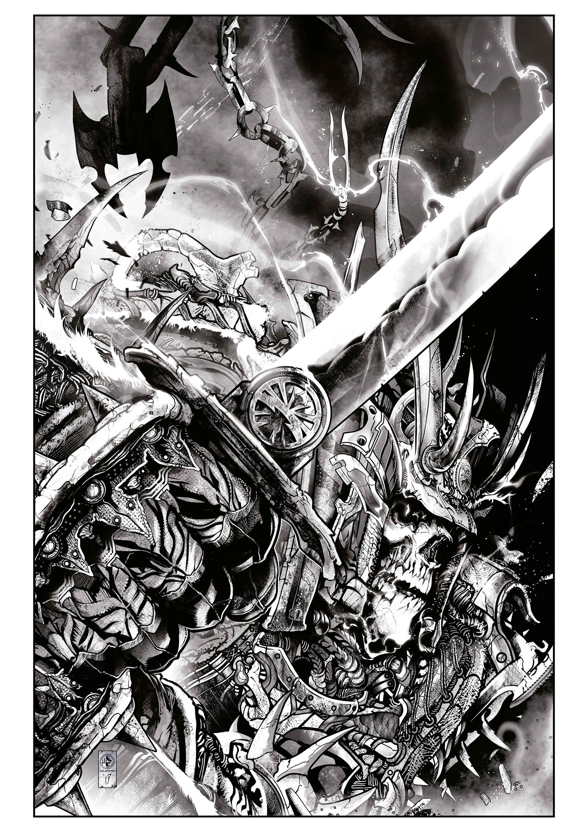 ArtStation - EDO period GHOST RIDER - Ronin rider litho