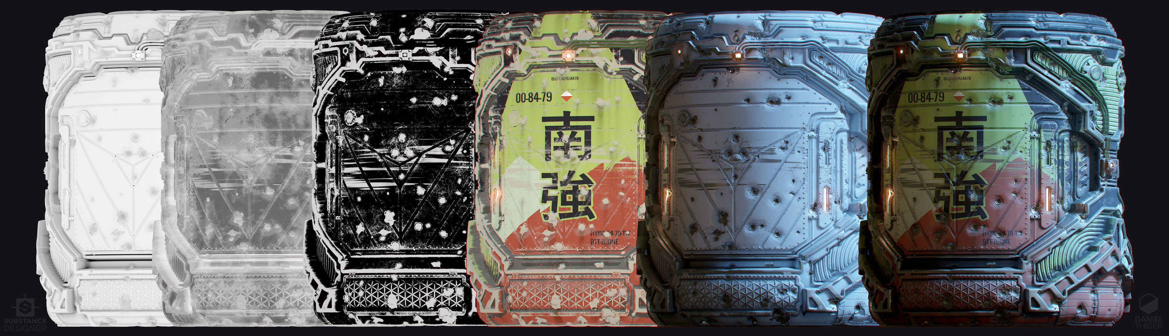 Daniel Thiger - Sci-fi Hangar Door