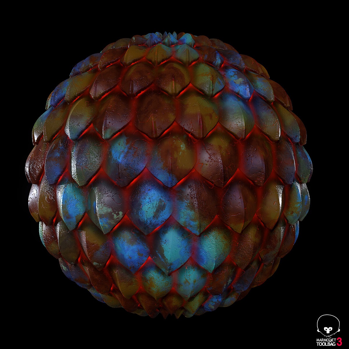 ArtStation - Dragon Skin substance Workout