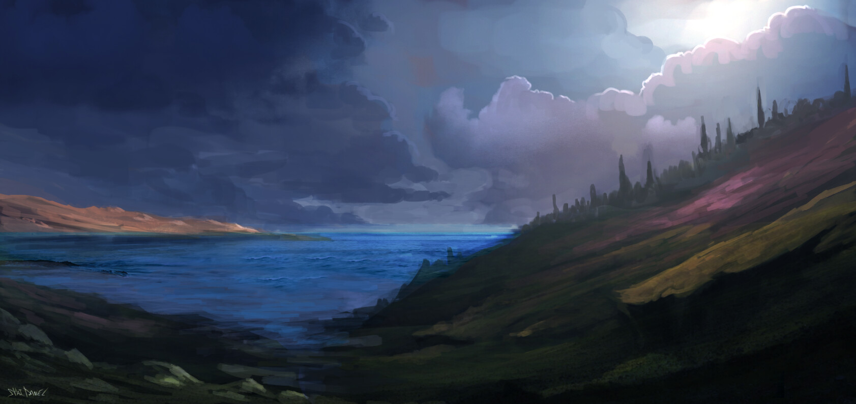 ArtStation - "Storm clouds"