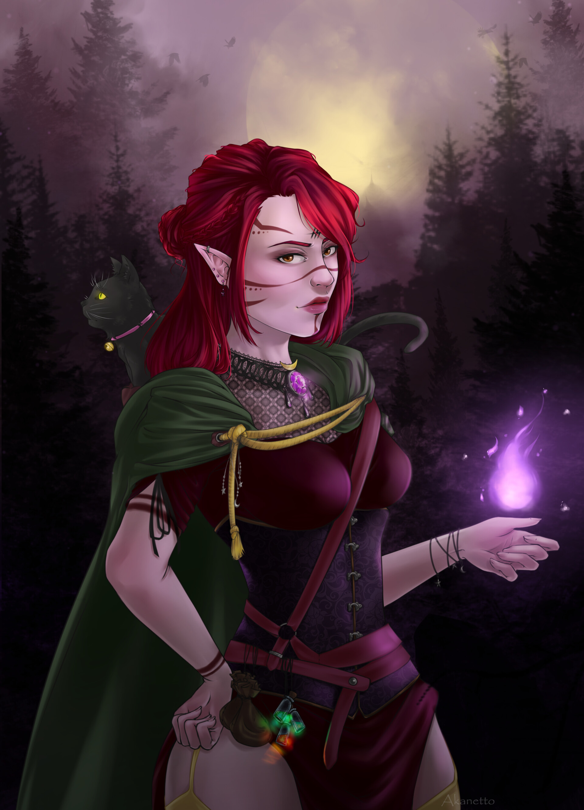 ArtStation - Lunar witch