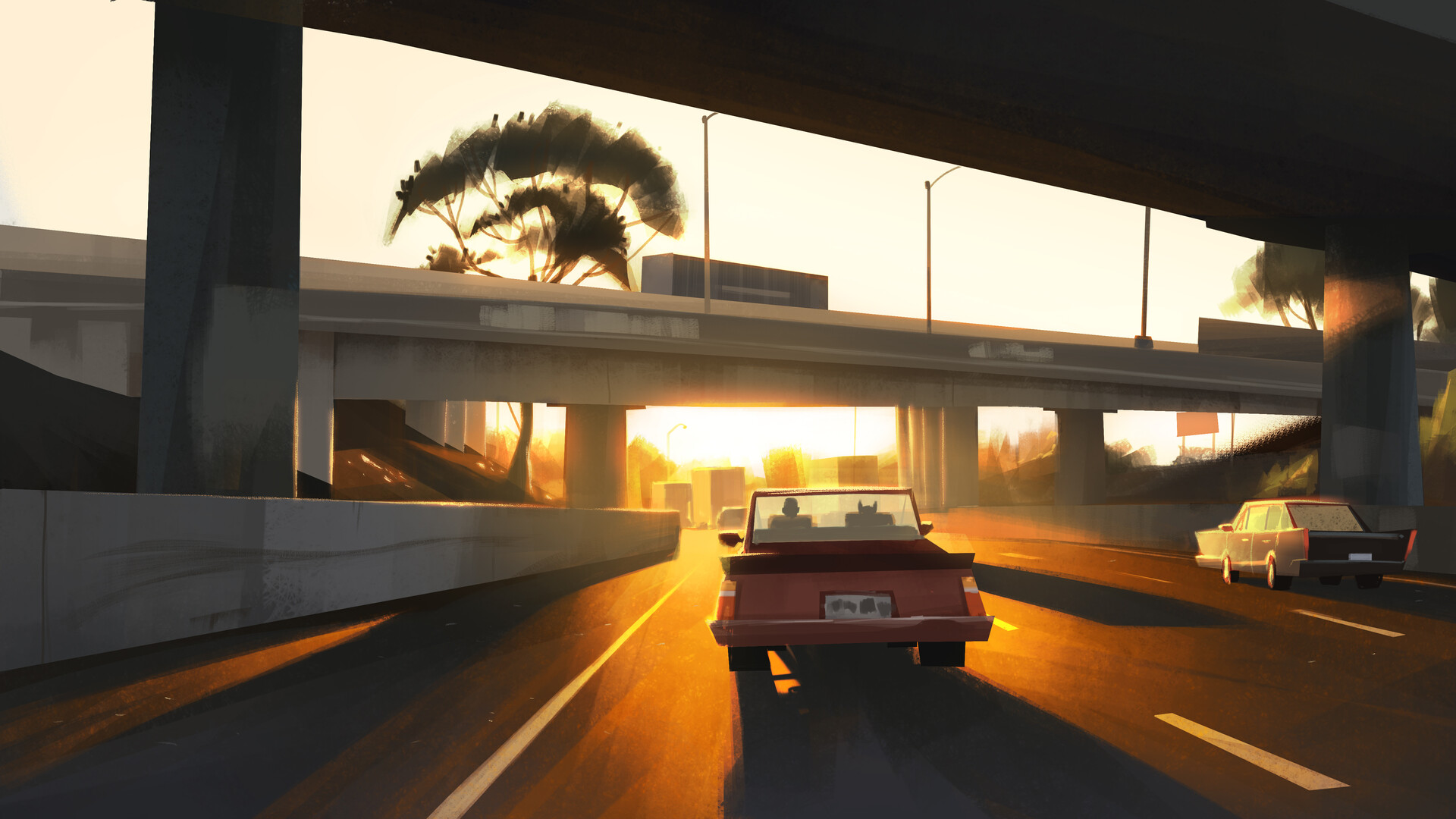 ArtStation - LA Highway