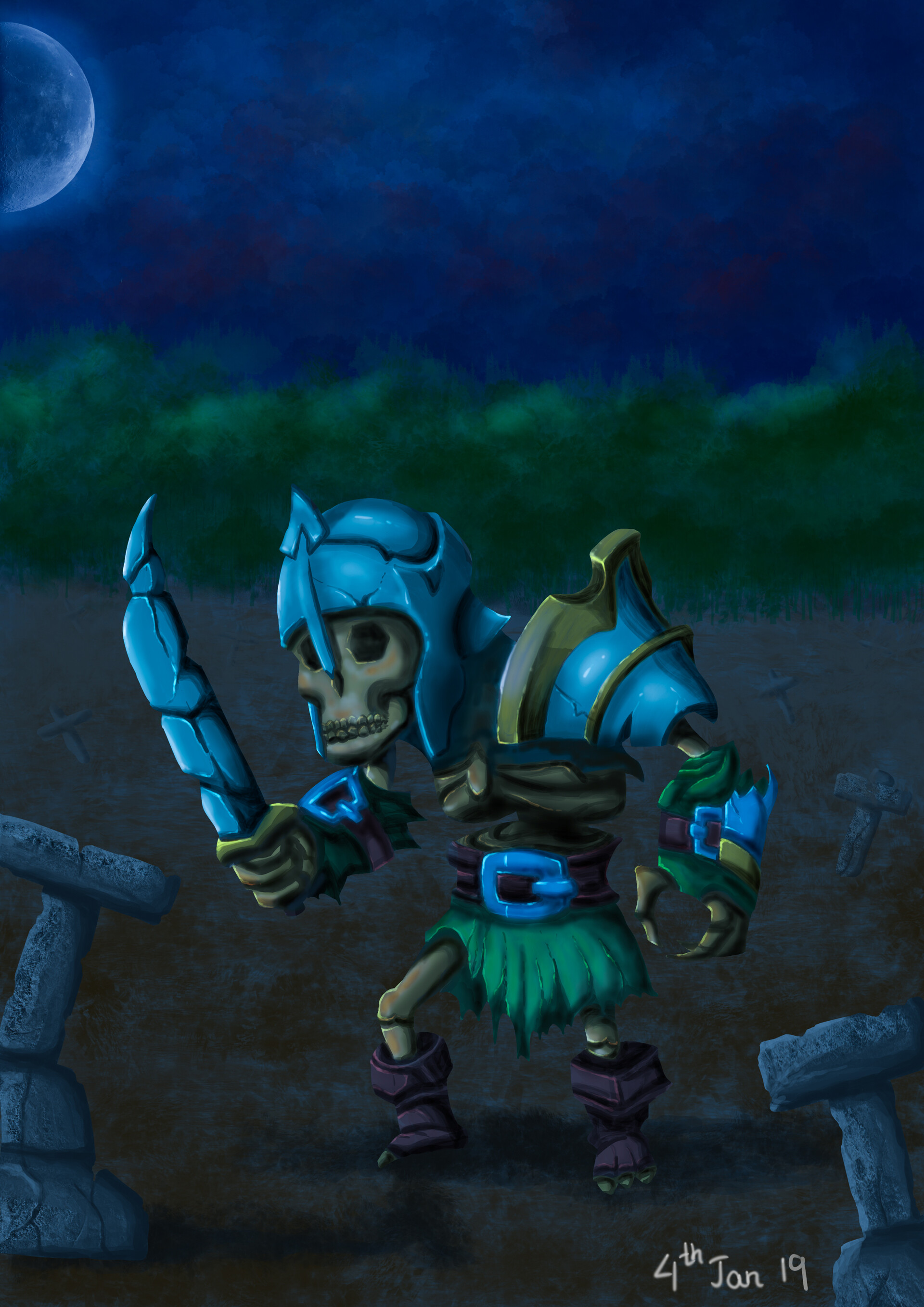 ArtStation - Skeleton Warrior