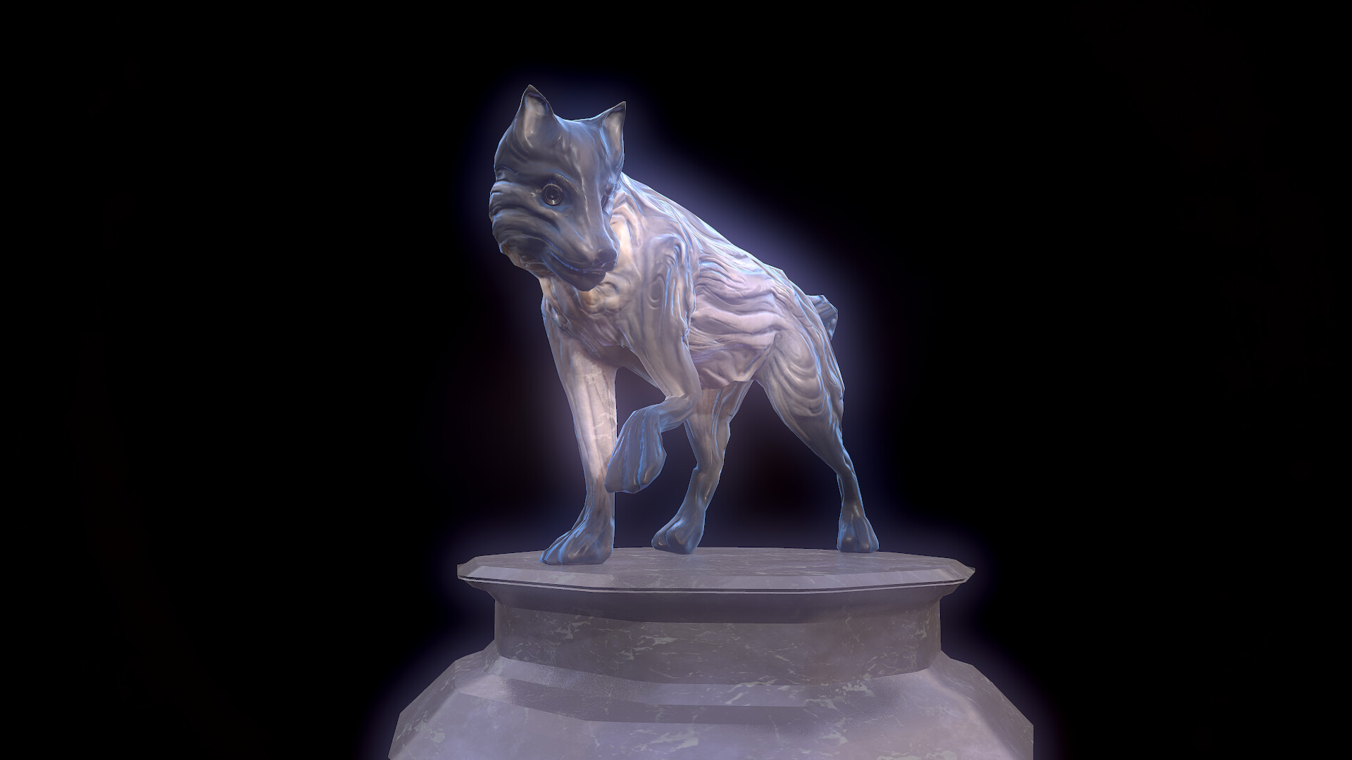 ArtStation - Wolf statue