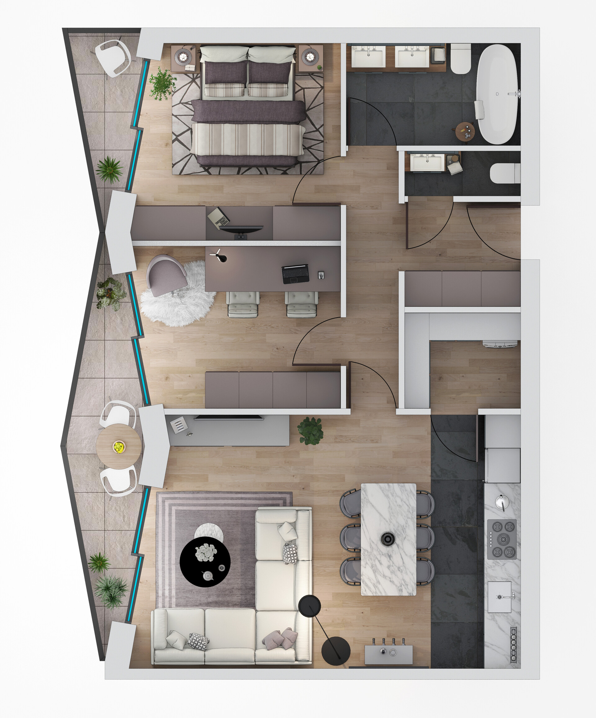 ArtStation - 2D Floor plan