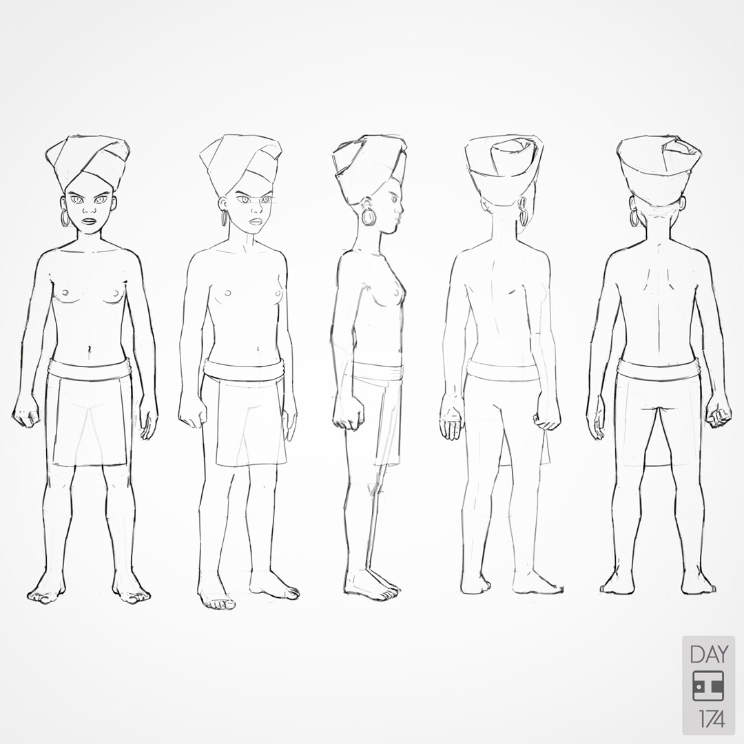 ArtStation - Day 174/365 Turn around