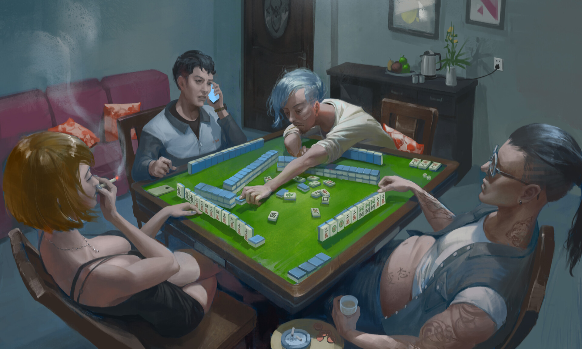ArtStation - mahjong