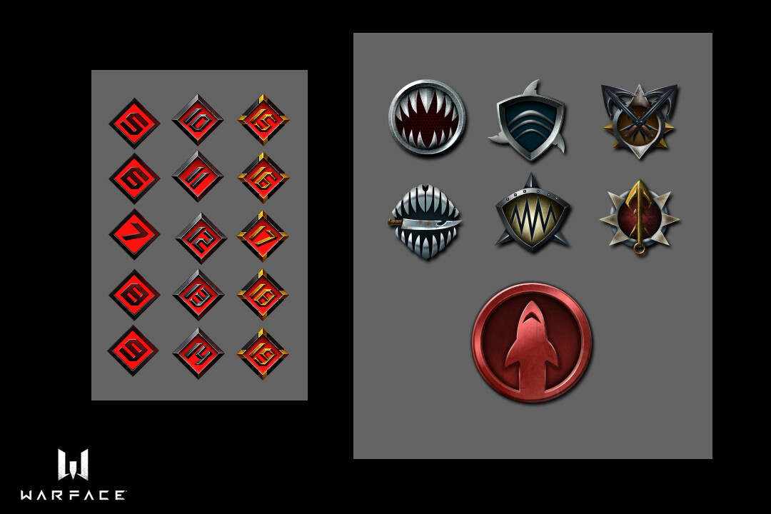 ArtStation - Warface achievement icons