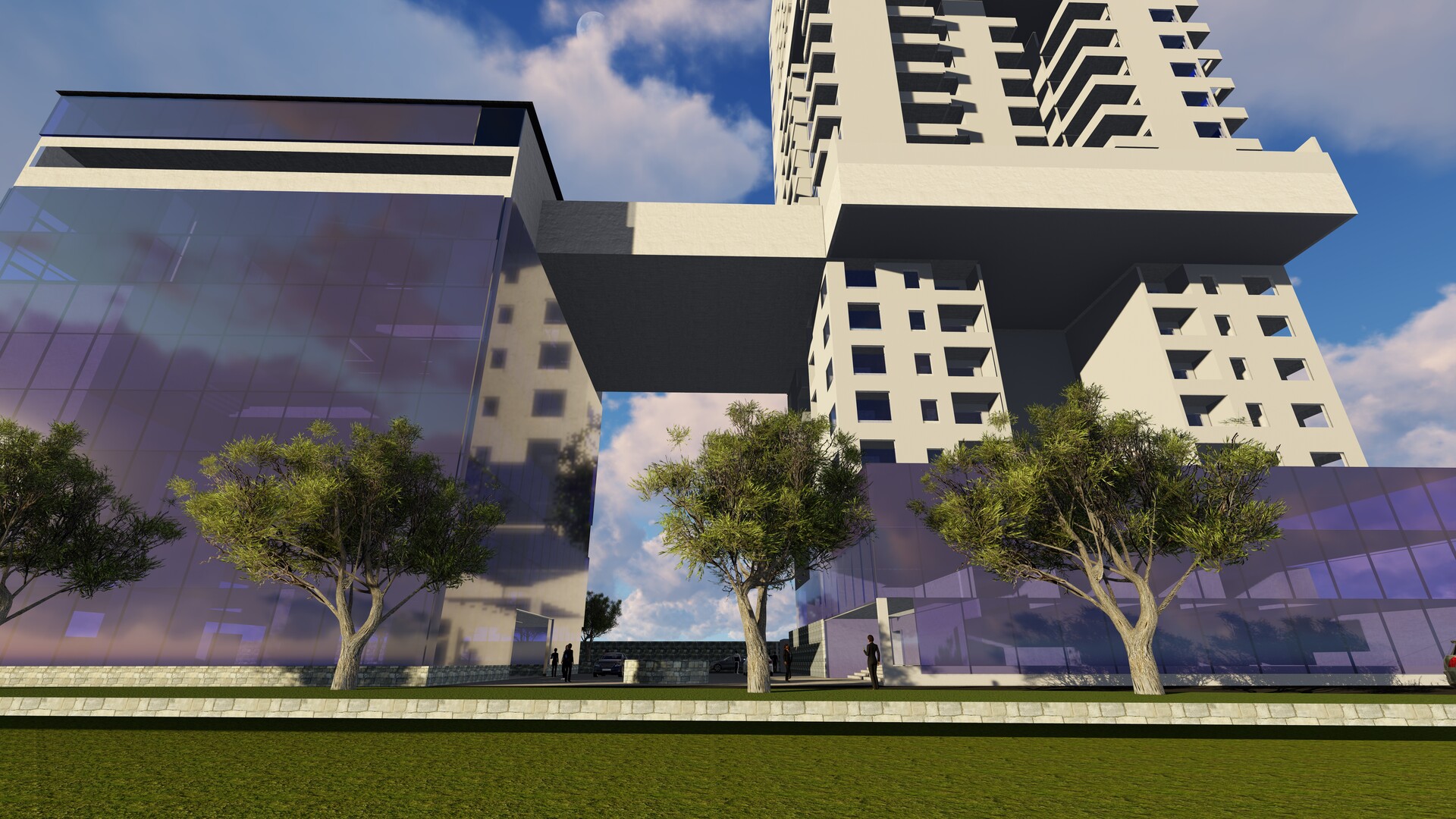 ArtStation - MIXED USE HIGH RISE BUILDING (UNDERGRADUATE DESIGN PROJECT ...