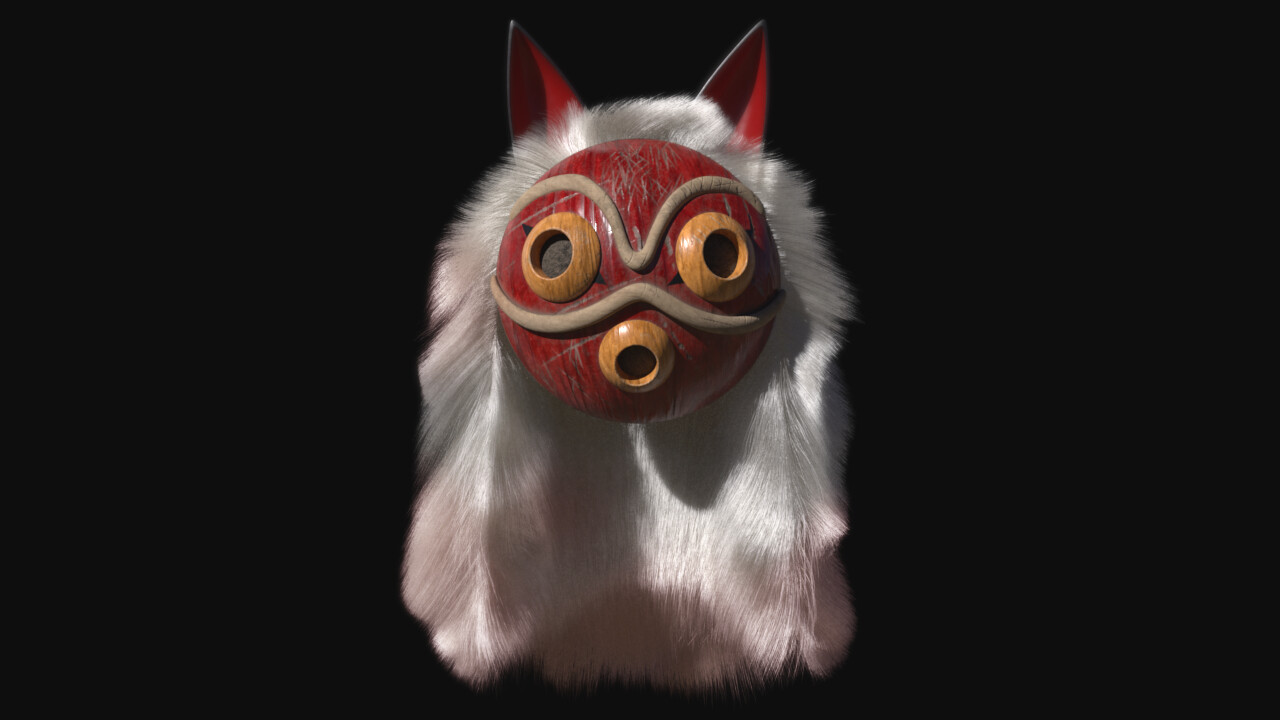 ArtStation - Mononoke's mask