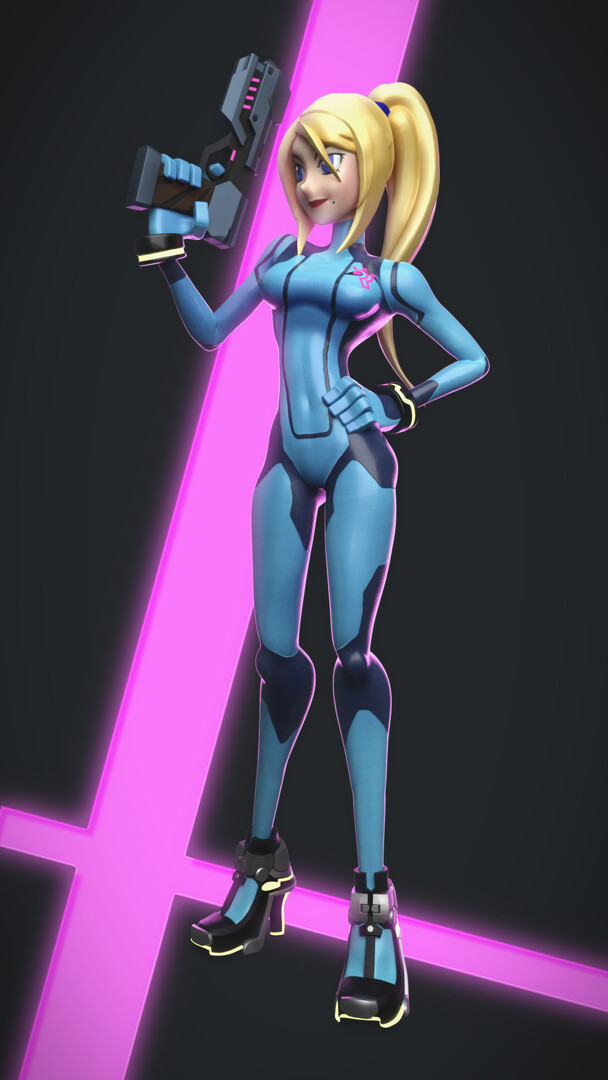 Zero Suit Samus Ssb4 Artwork