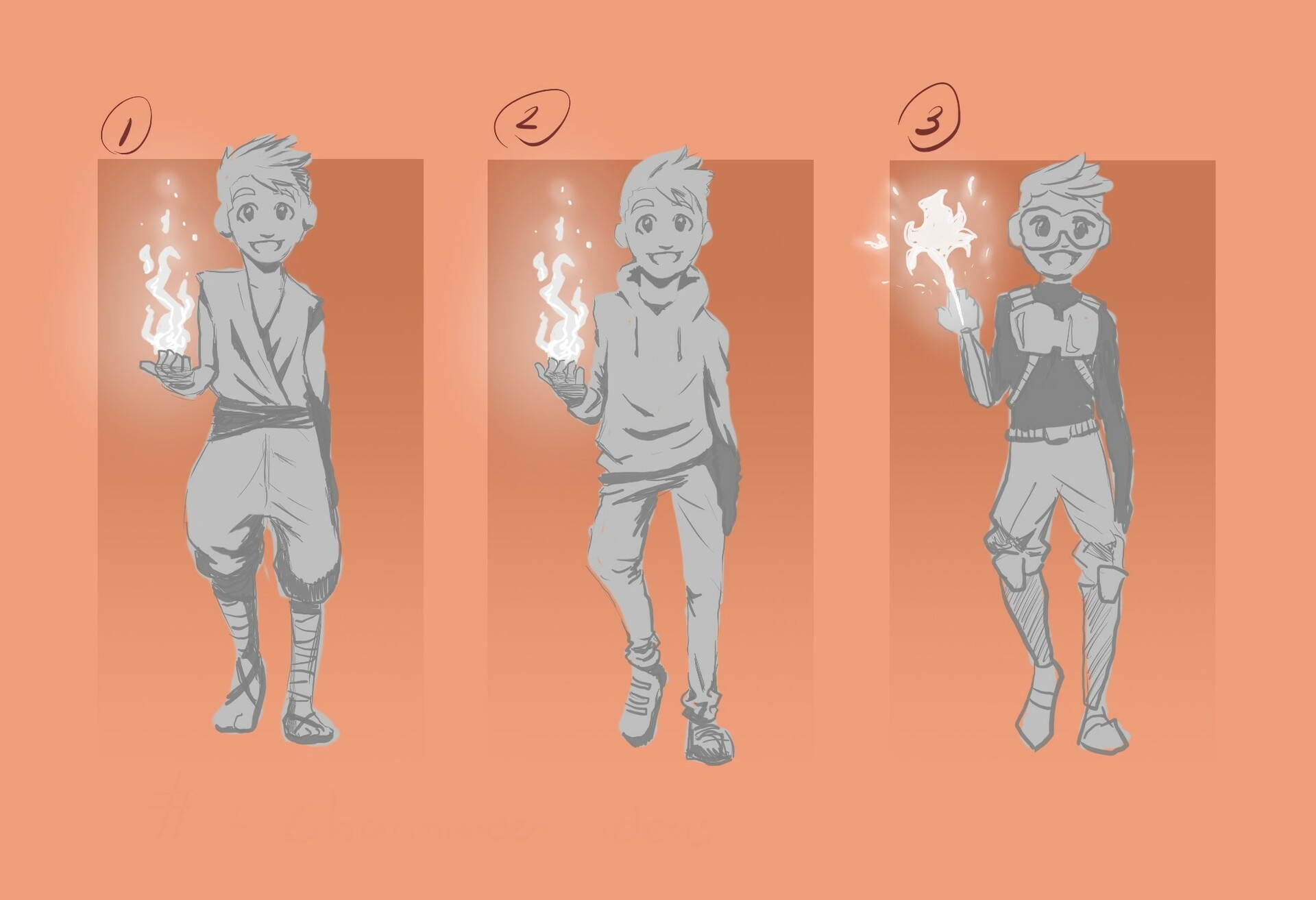 ArtStation - Poke People #1 - Charmander