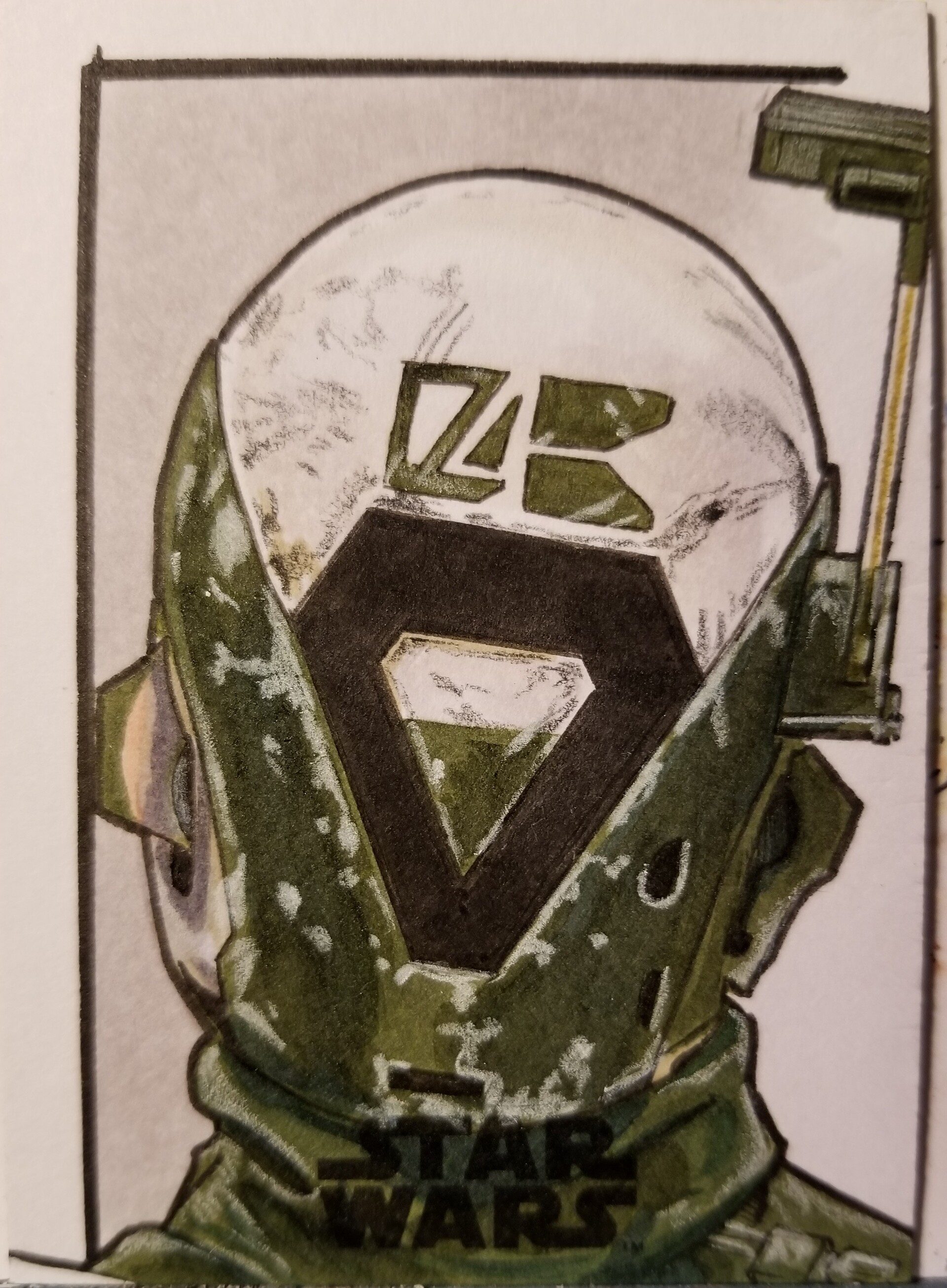 ArtStation - Topps Star Wars Galaxy Tam Posla Sketch Card