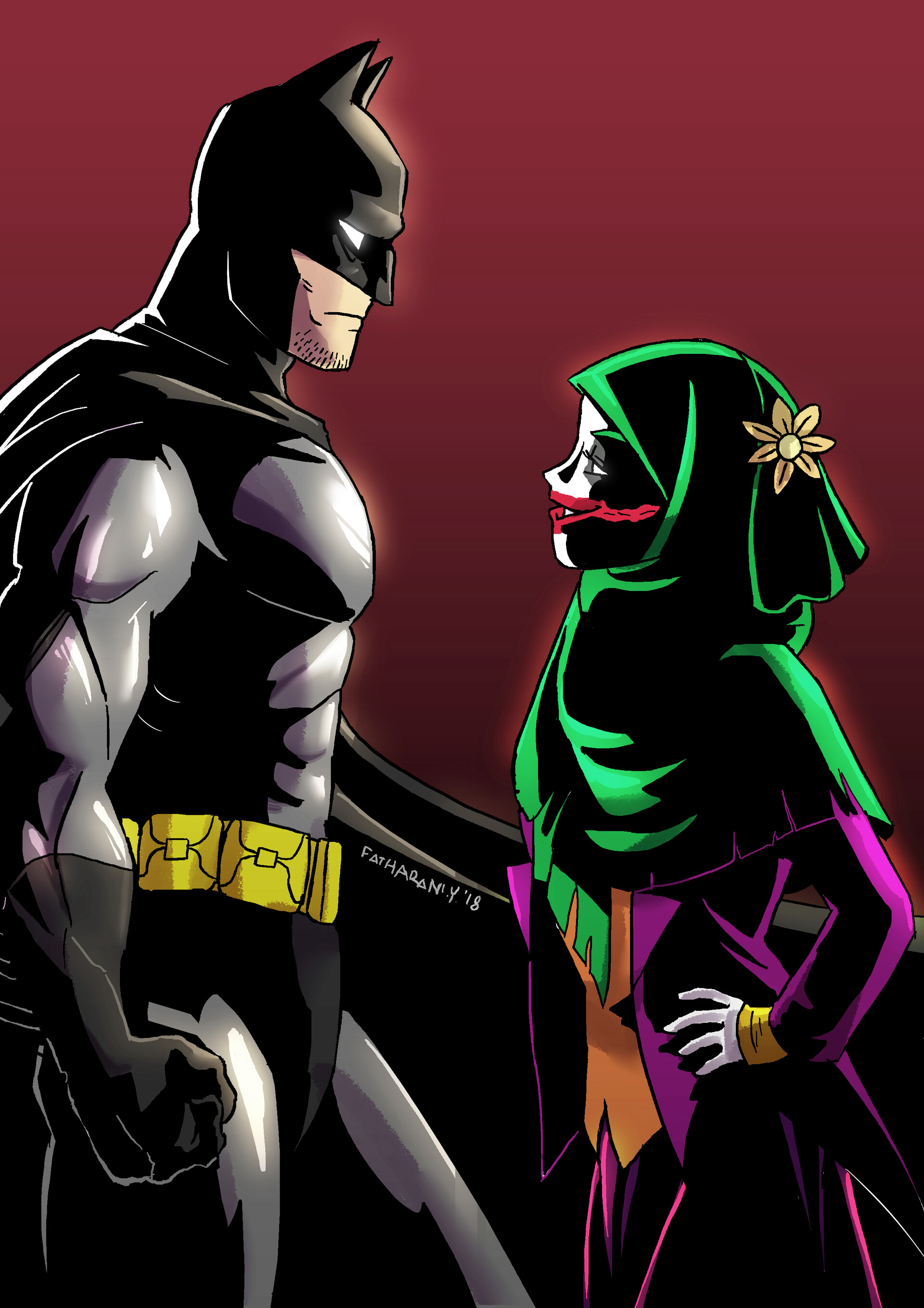 ArtStation - Batman and Hijab Joker