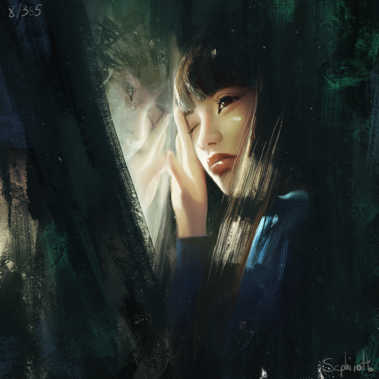 Sephiroth Art - PROCREATE Daily Drawing 8/365