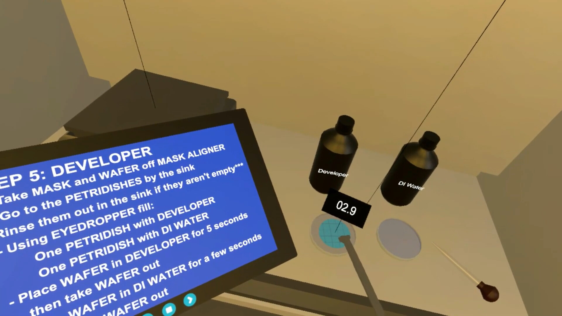 Cody Anderson - VR - Photolithography Simulation Prototype