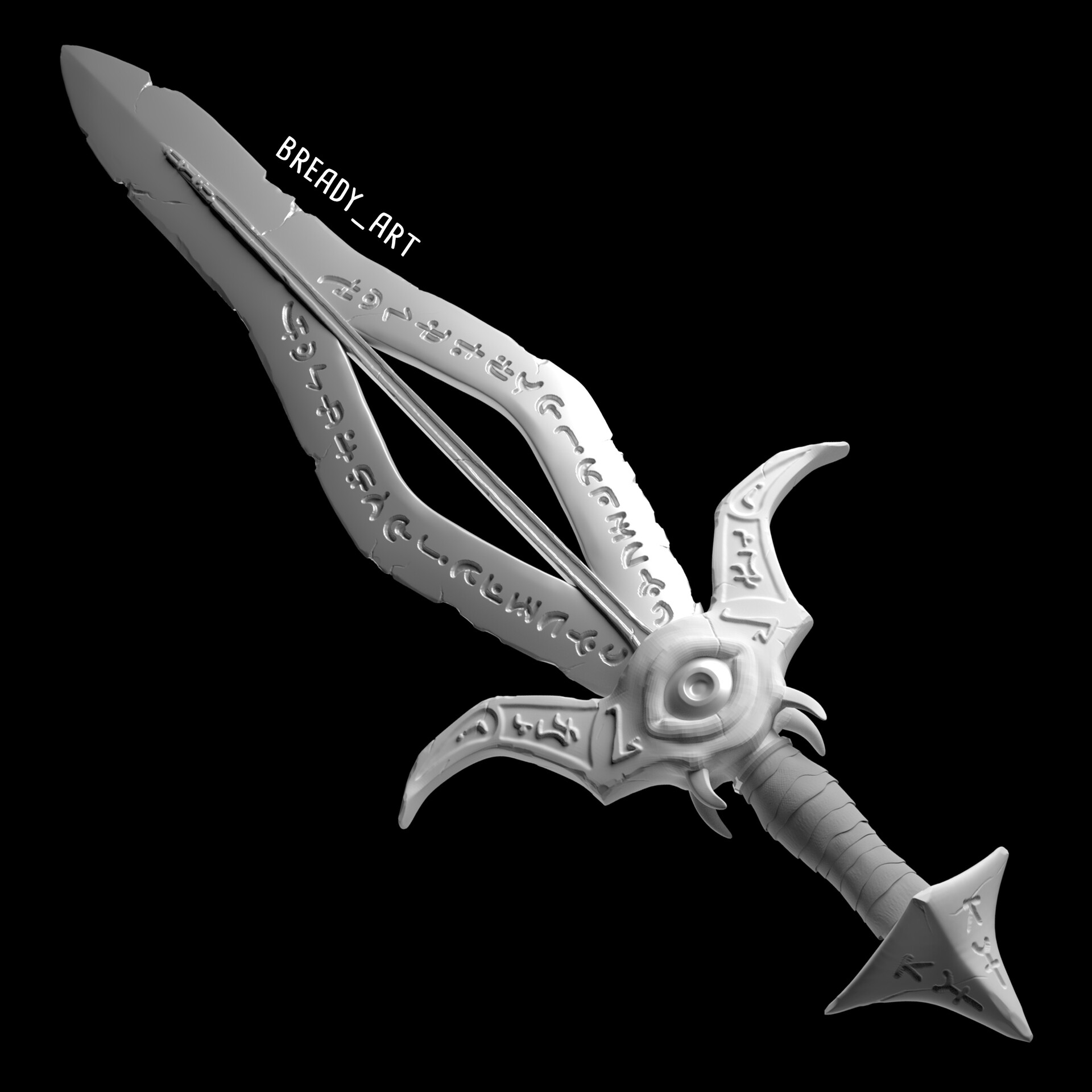 ArtStation - "Diabolus" Sword Sculpt