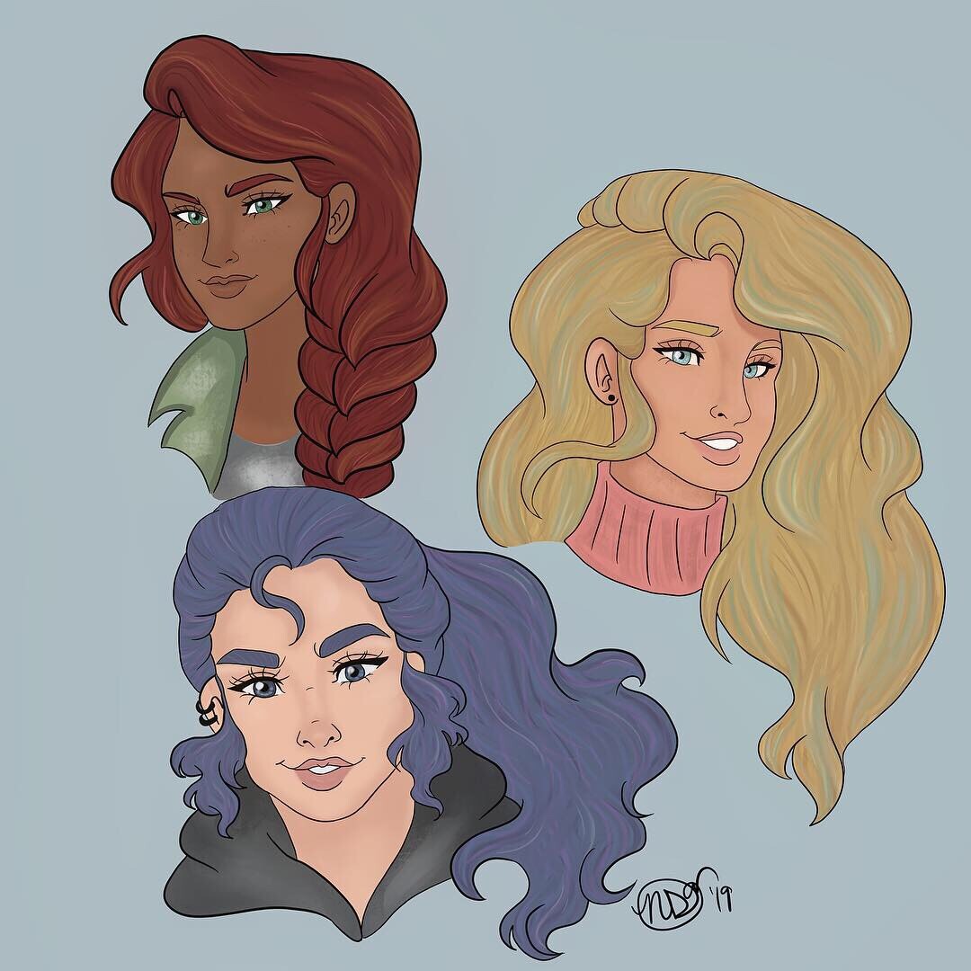 ArtStation - The Mixed Prisms- Girl Portraits