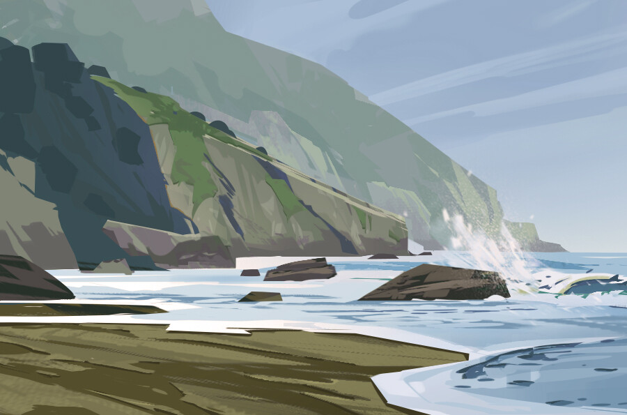 ArtStation - Beach sketches