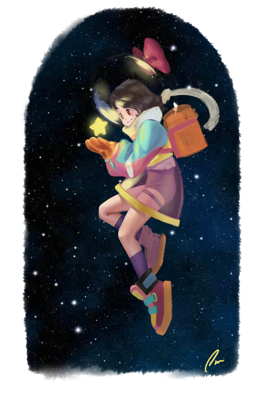 ArtStation - The girl in universe