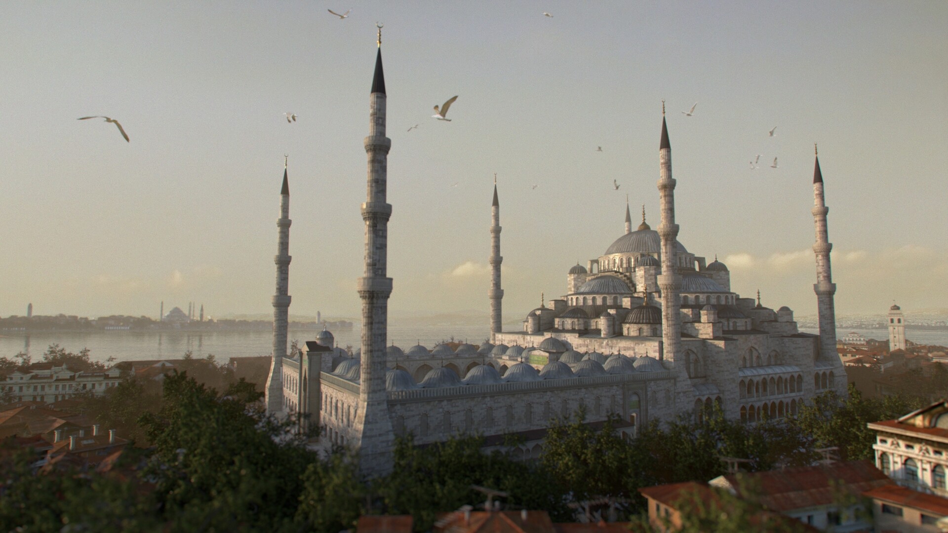 ArtStation - Personal work.Blue Mosque.蓝清真寺