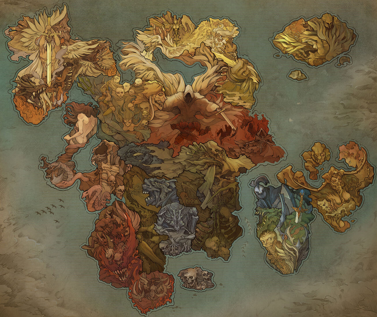 ArtStation - The map for HEROS OF MIGHT&MAGIC