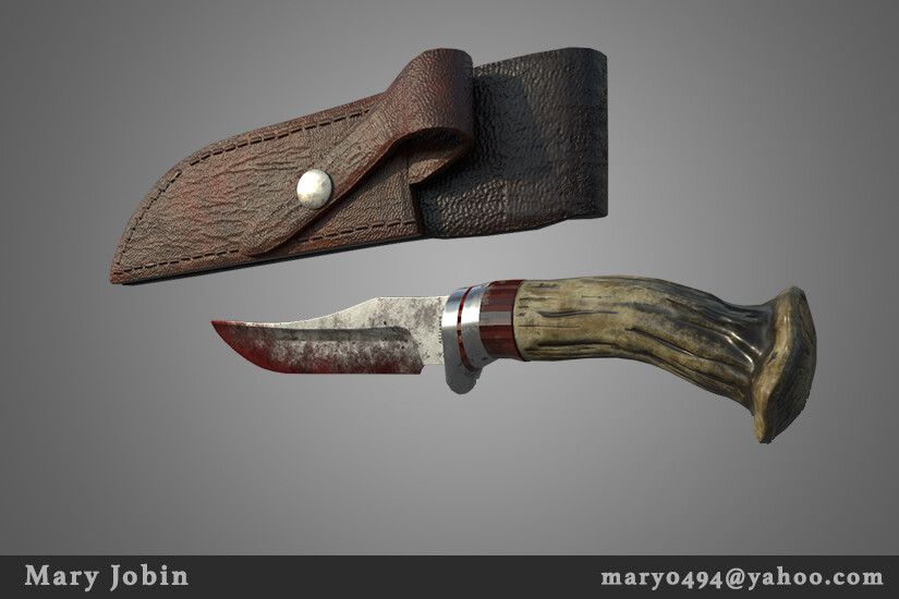 ArtStation - 3D Dagger/Sheath