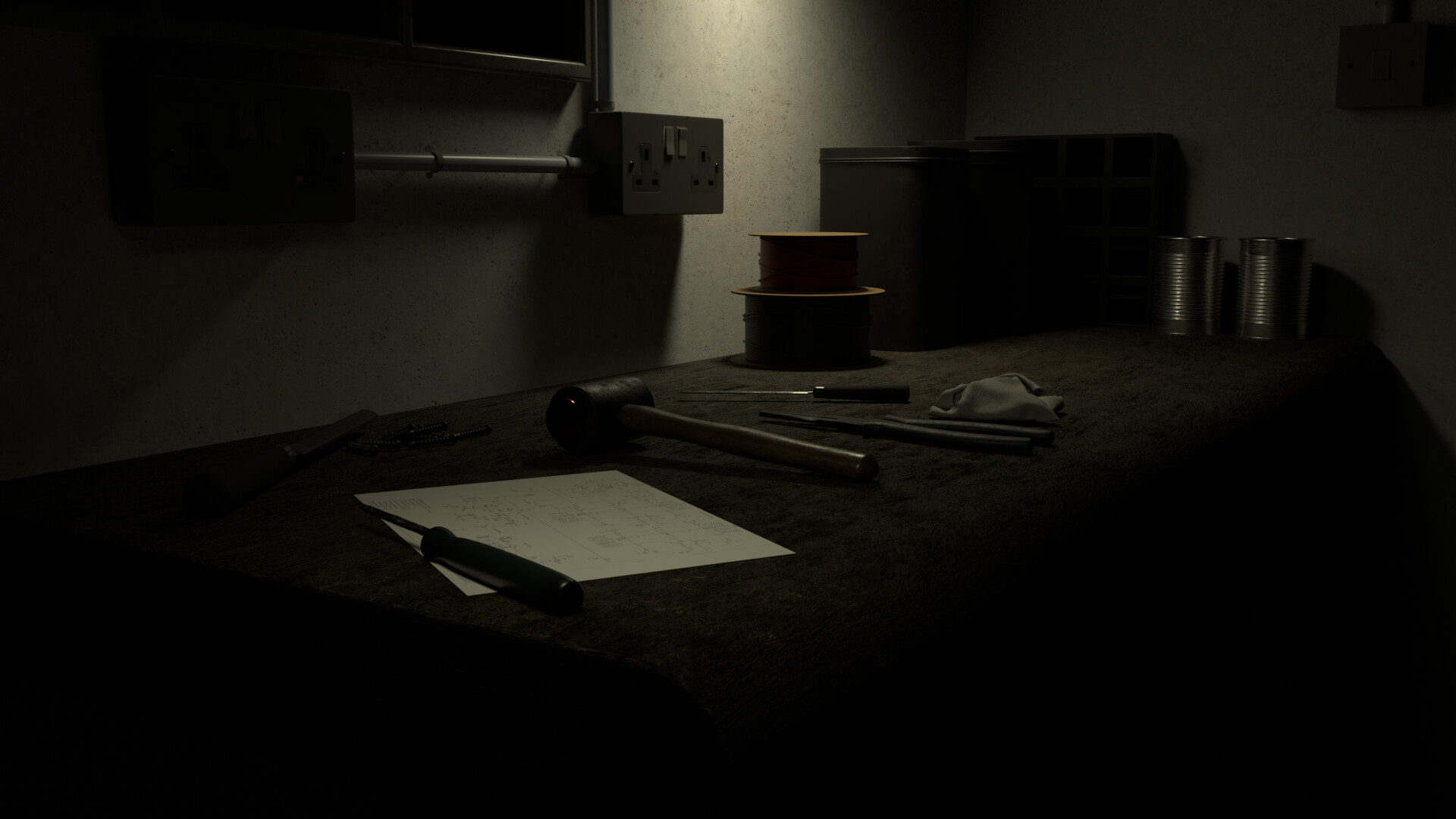 ArtStation - Garage Scene