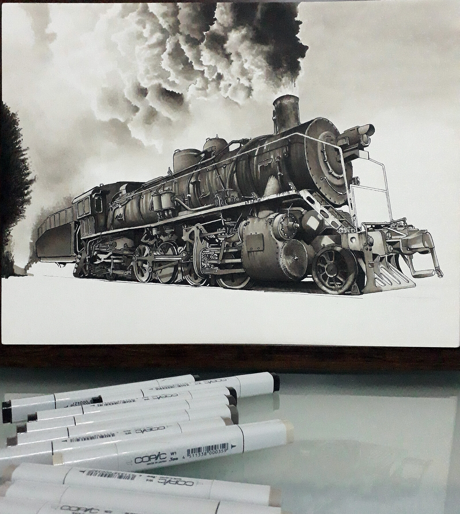 how to draw smoke with copics