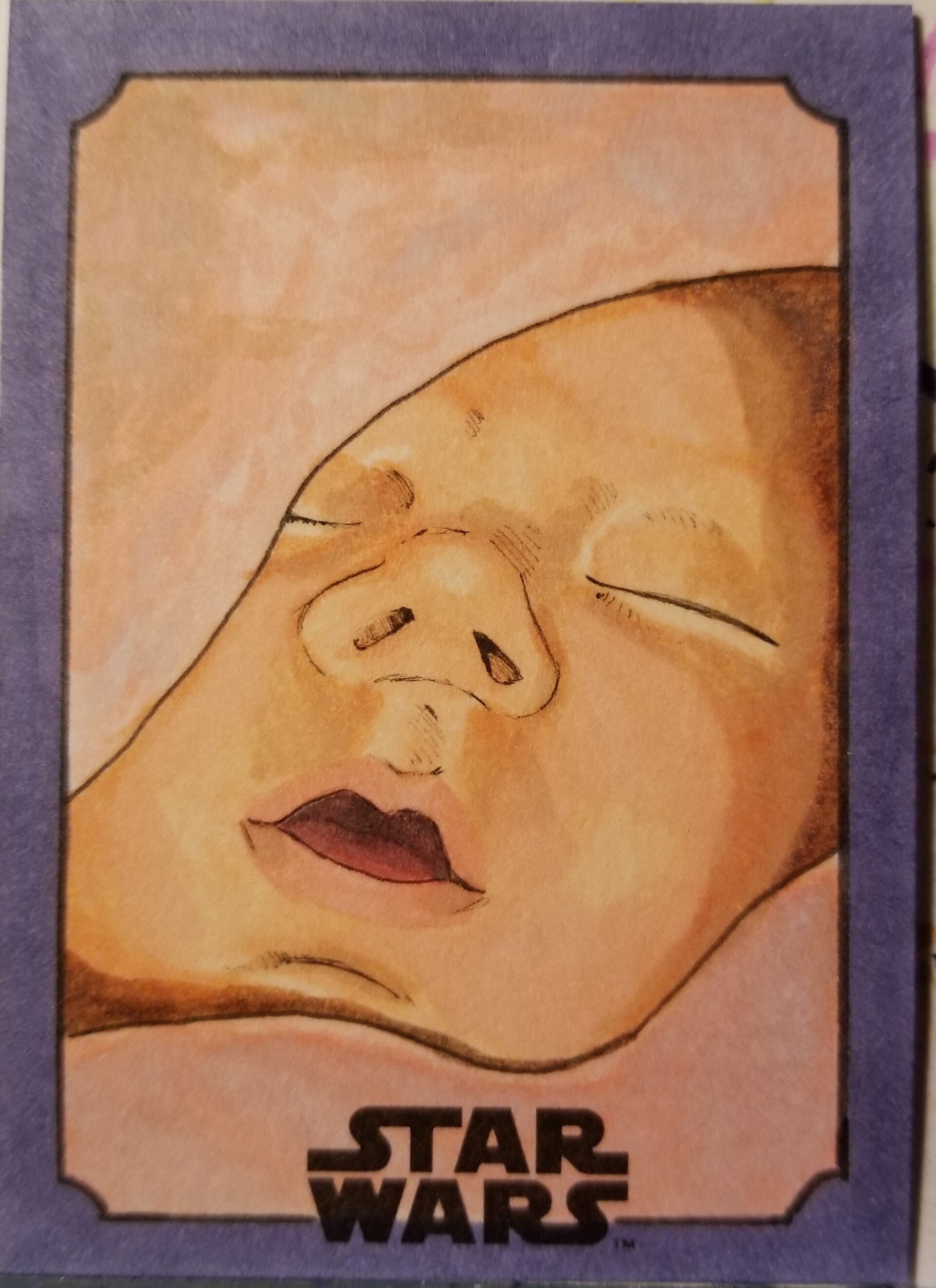 ArtStation - Topps Star Wars Galaxy 2018 Baby Luke Sketch Card