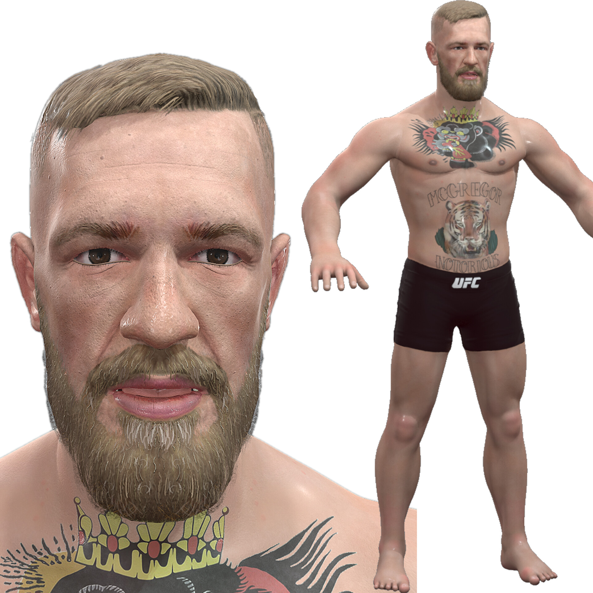 ArtStation - 3D Model of Conor McGregor