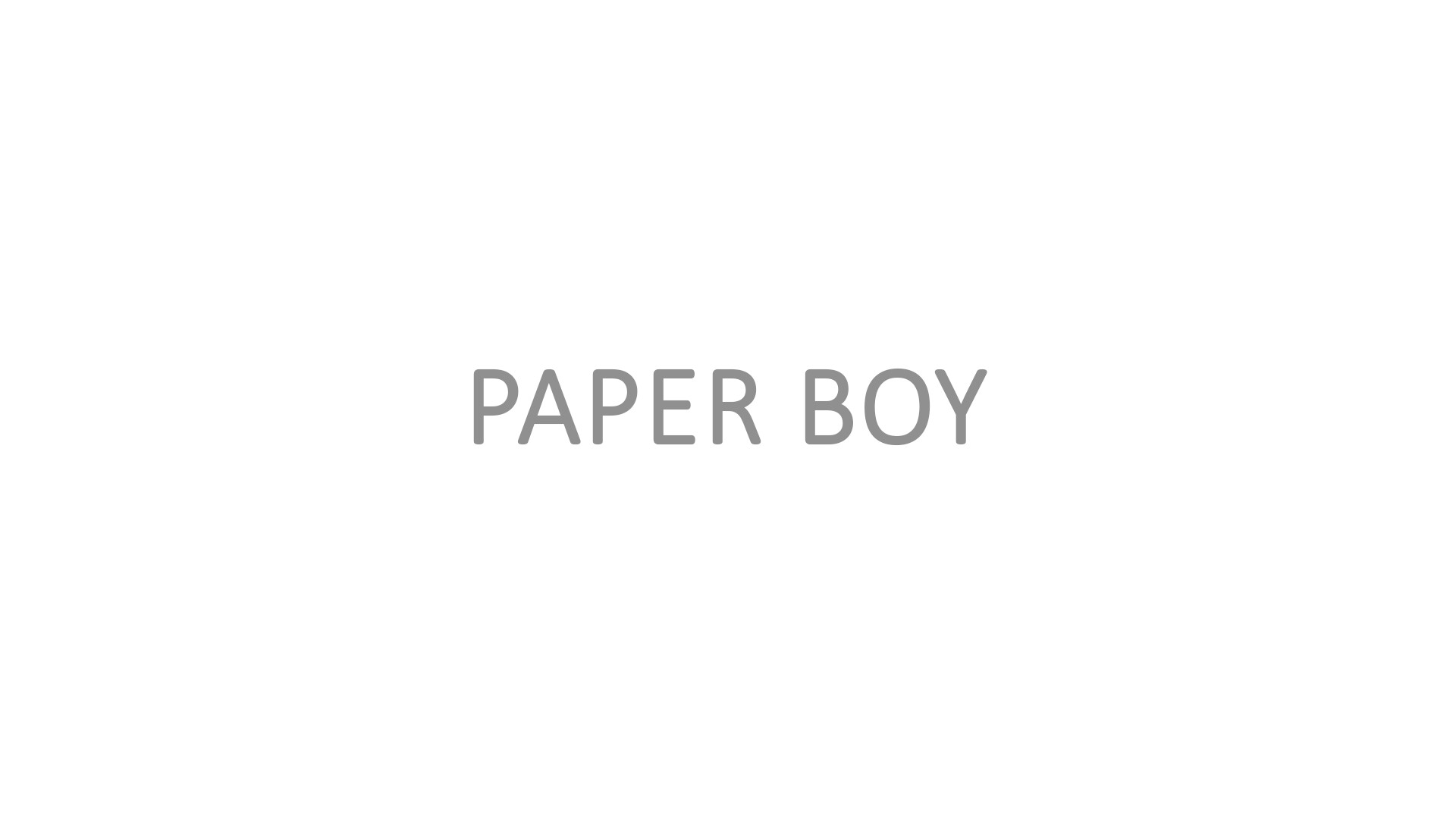 ArtStation - Paper Boy