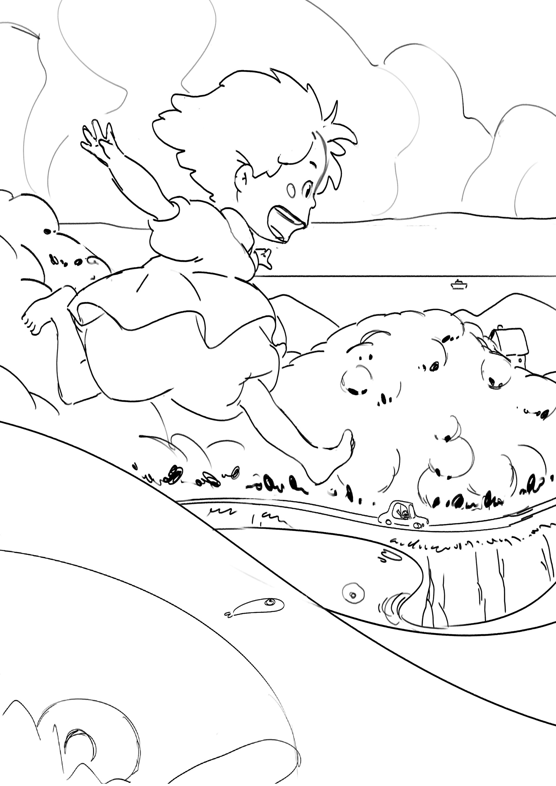 ponyo coloring sheet