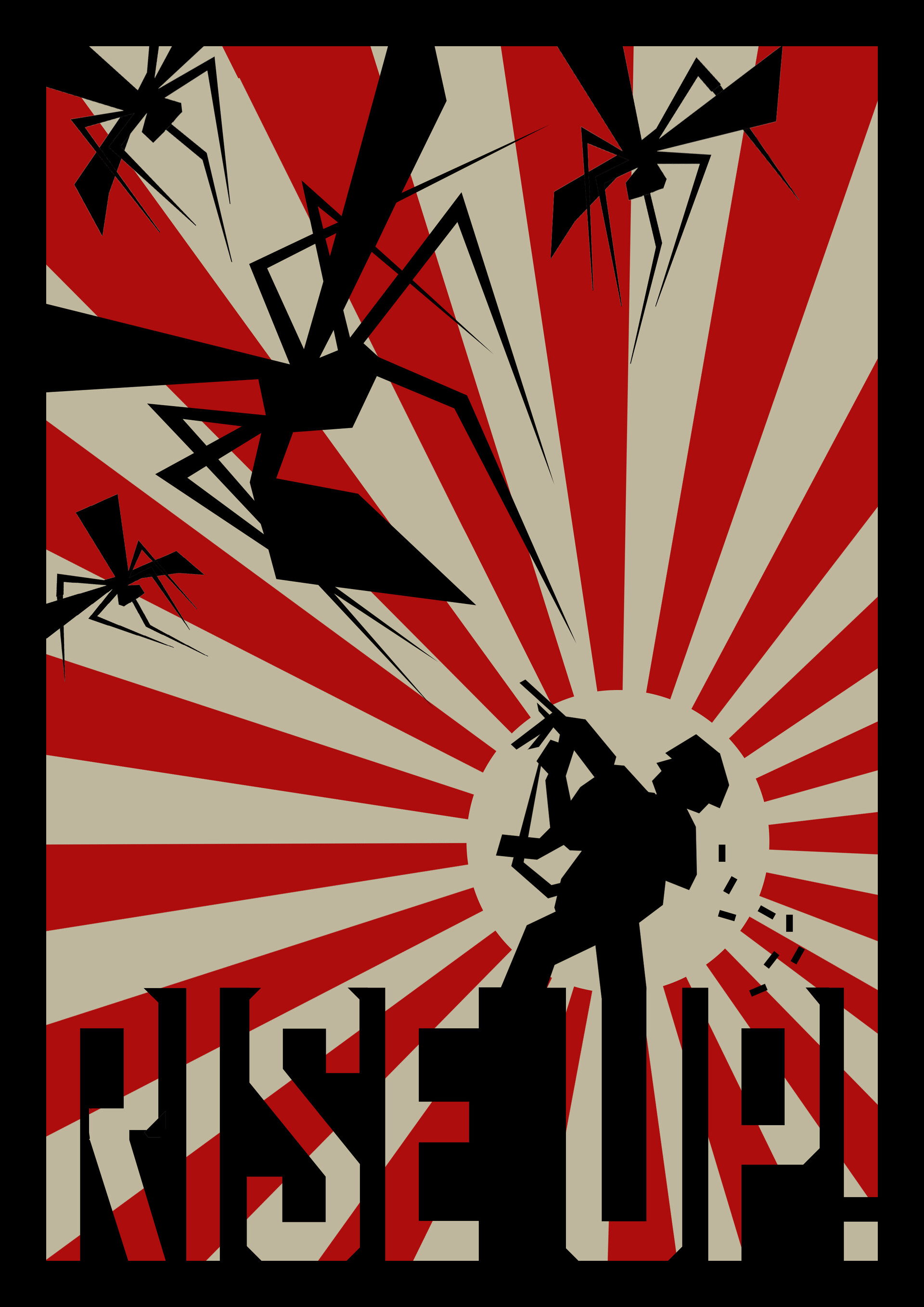 Chloe Beckett - RISE UP - Propaganda posters