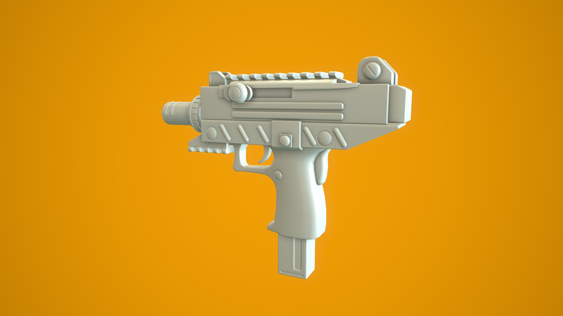 ArtStation - Stylized Uzi (WIP)