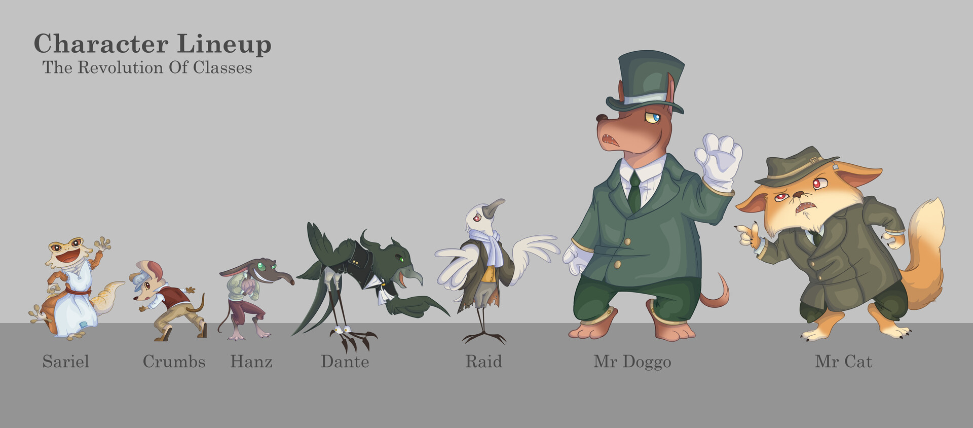ArtStation - Character Line Up- The Revolution Of Classes