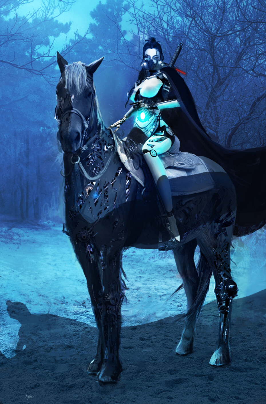 ArtStation - Mechanical Female Knight