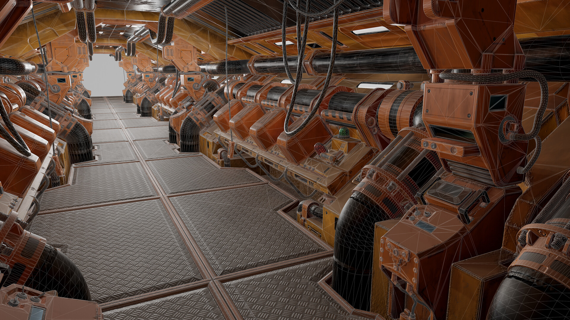 sci fi engine room