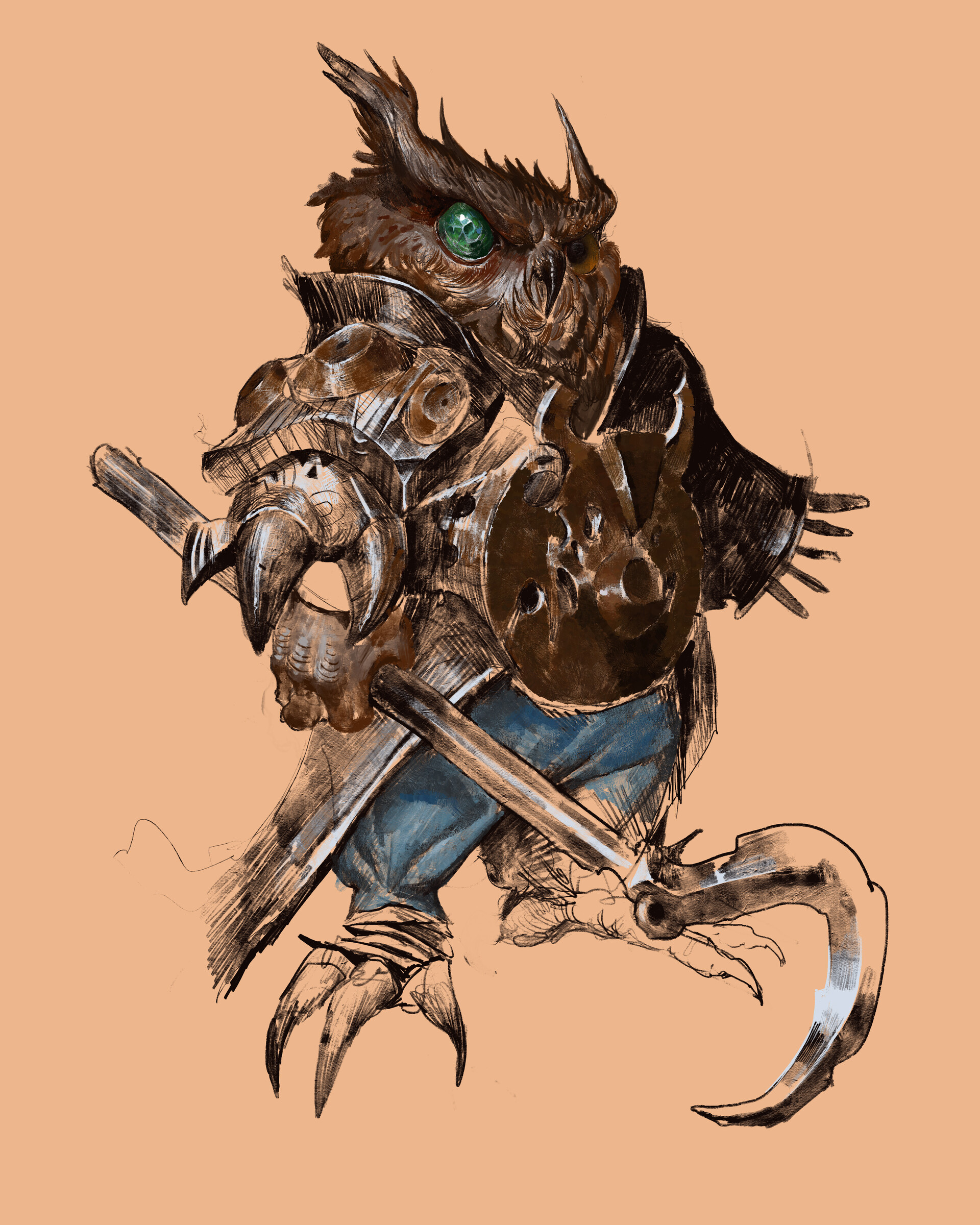 ArtStation - Owl knight