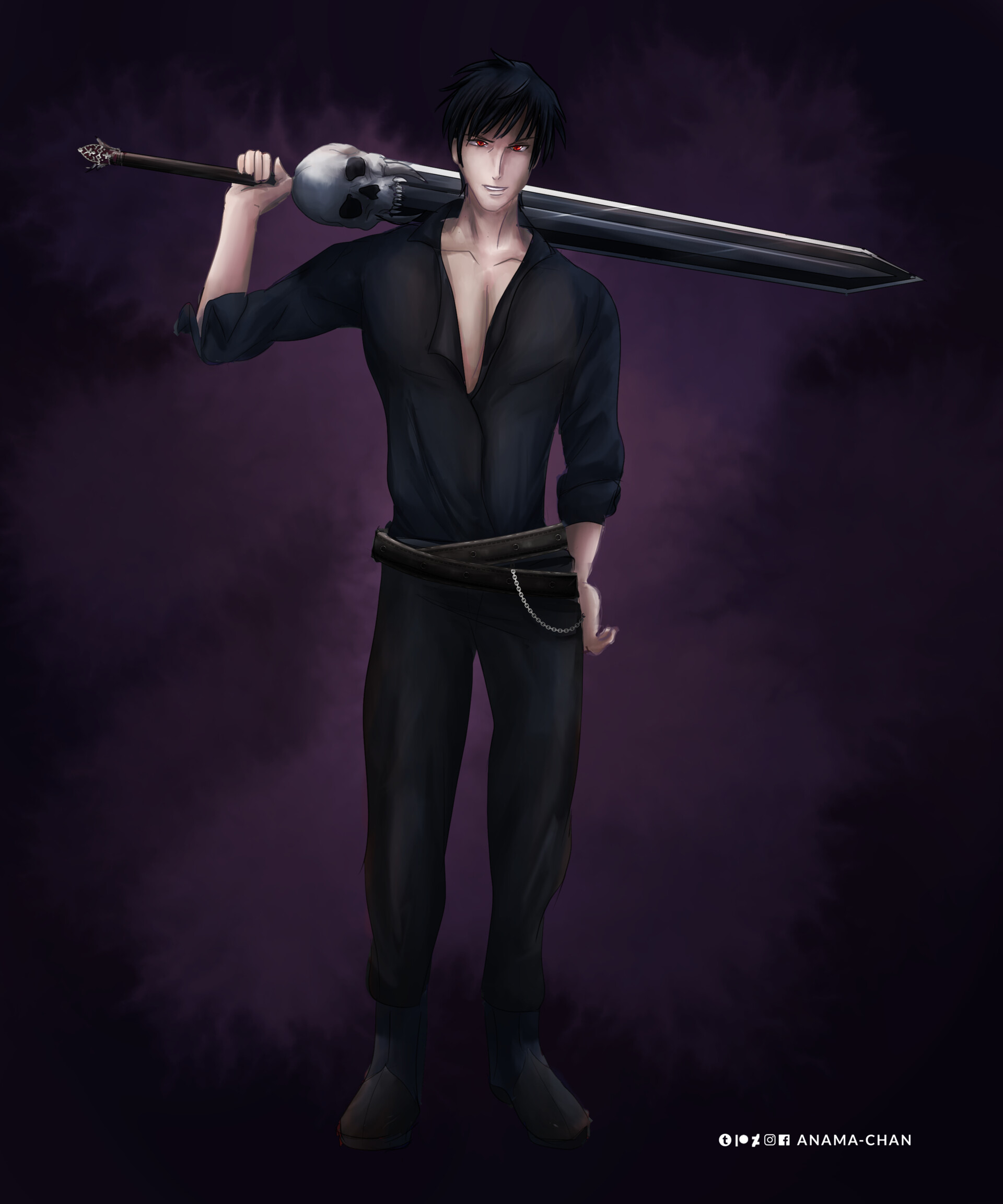 ArtStation - Lucifer OC re-commission