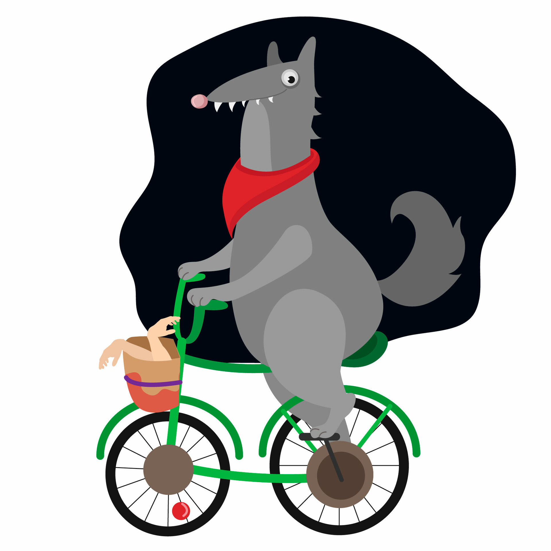 ArtStation - Wolf cartoon character vector art