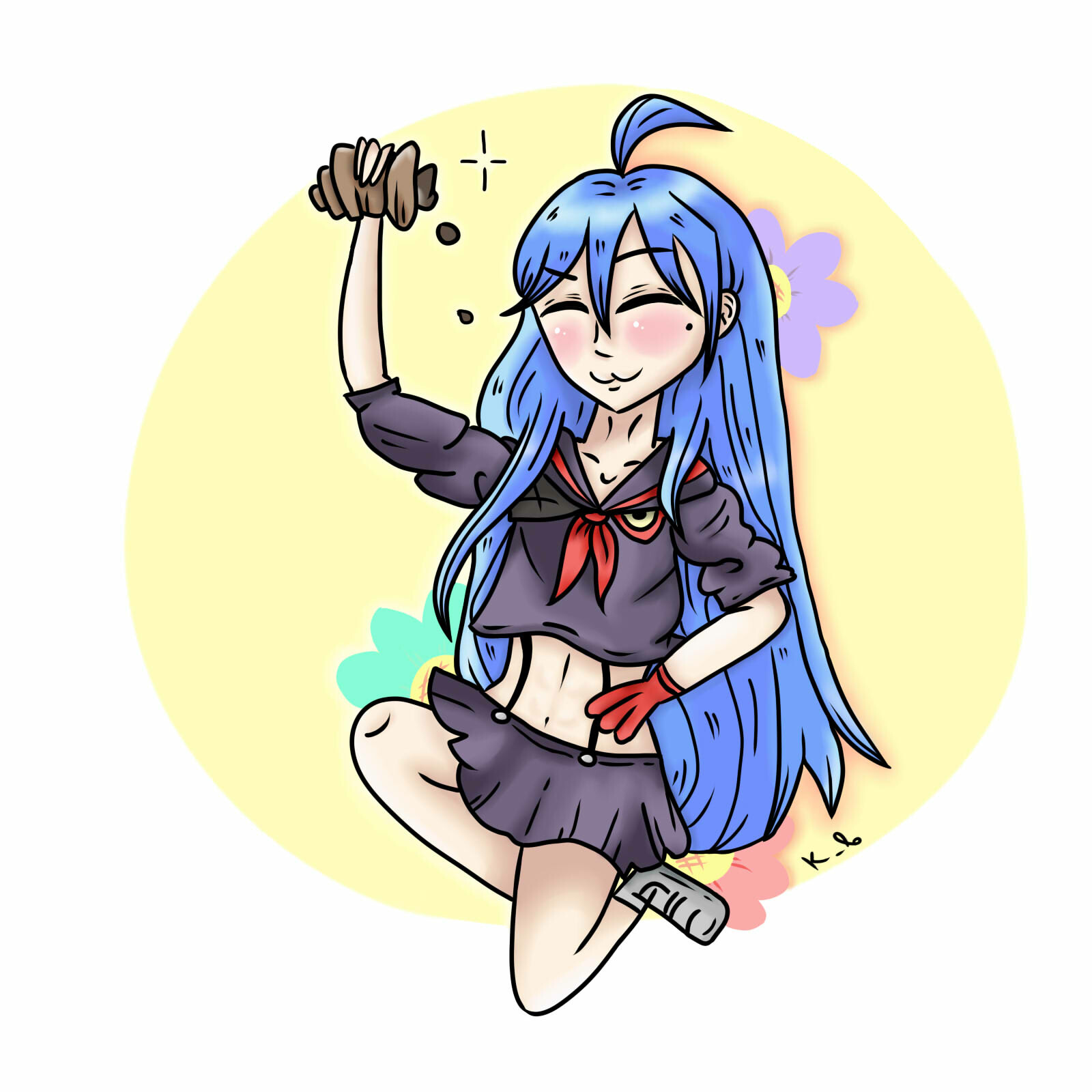 ArtStation - Blue-haired Girl