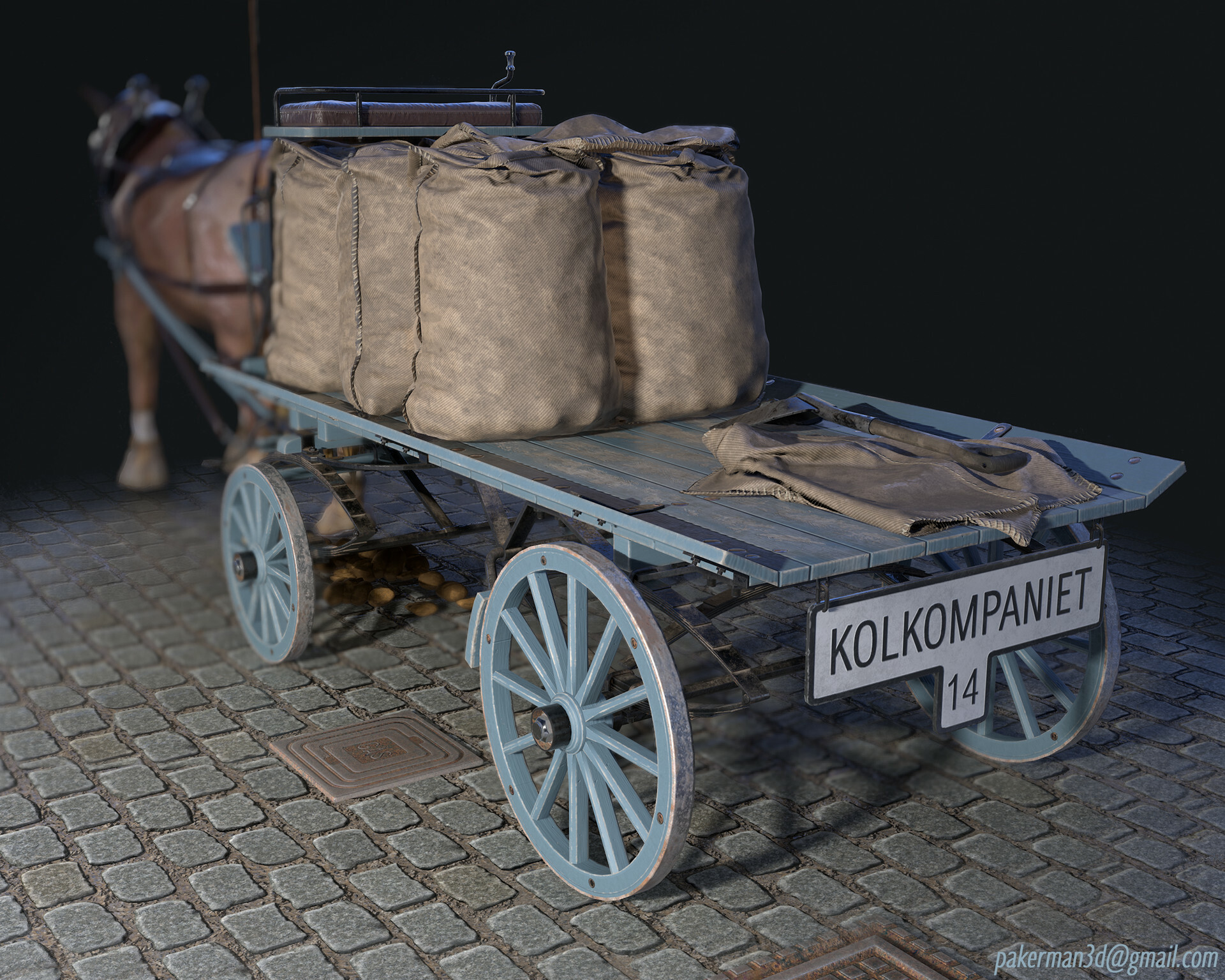 Artstation Coal Wagon P Akerman
