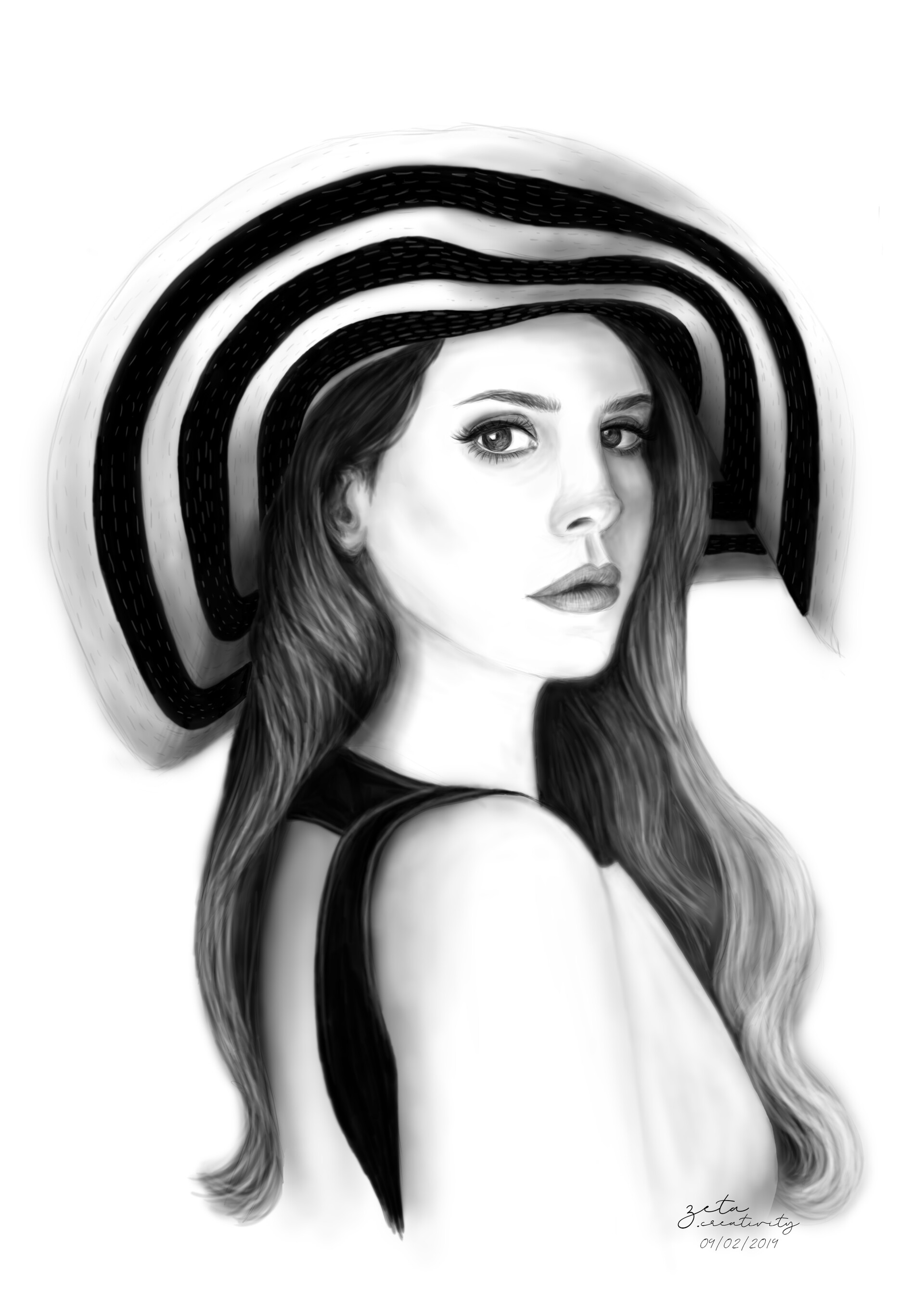 ArtStation - Portrait_Lana del Rey