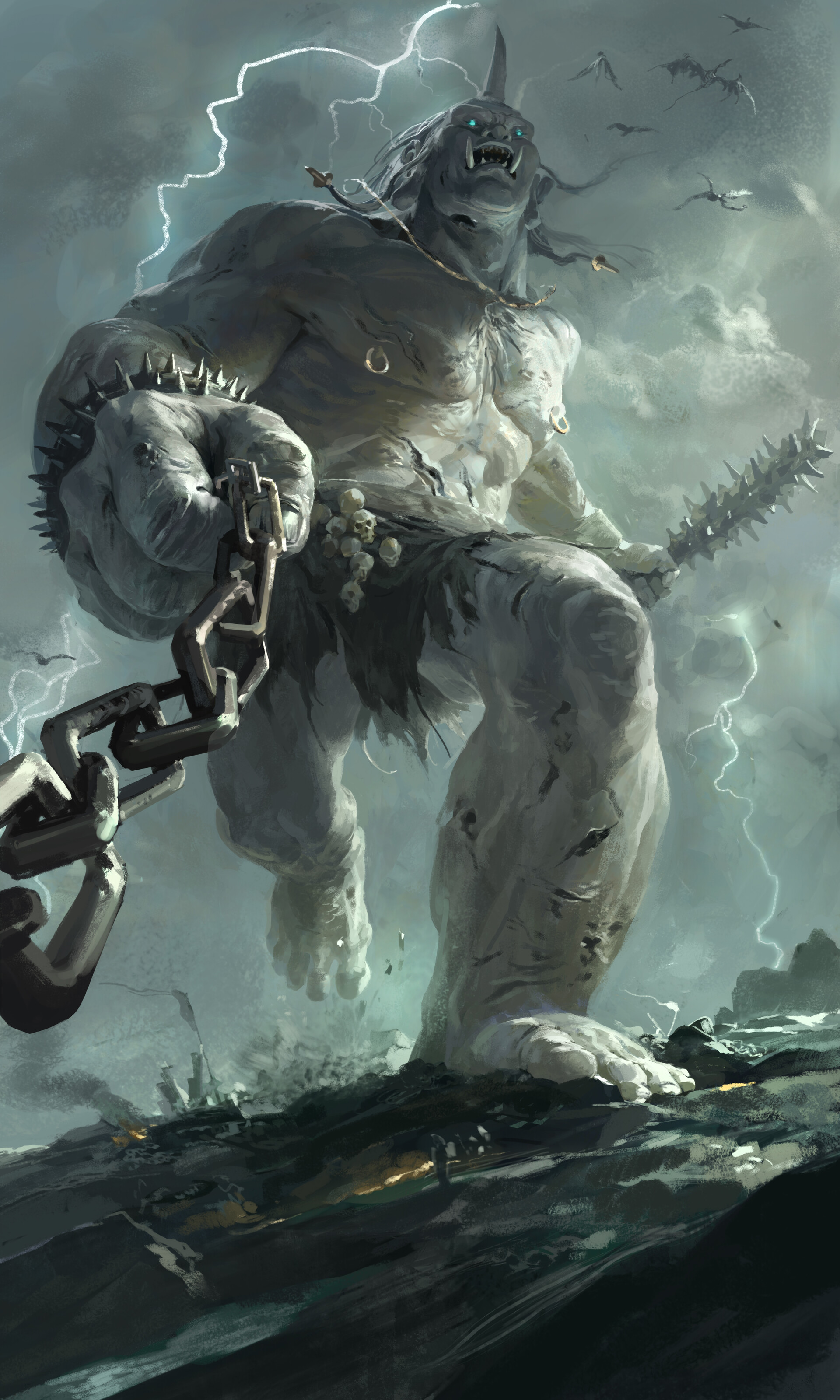 Evil Titan by Xin Xia : r/ImaginaryGiants