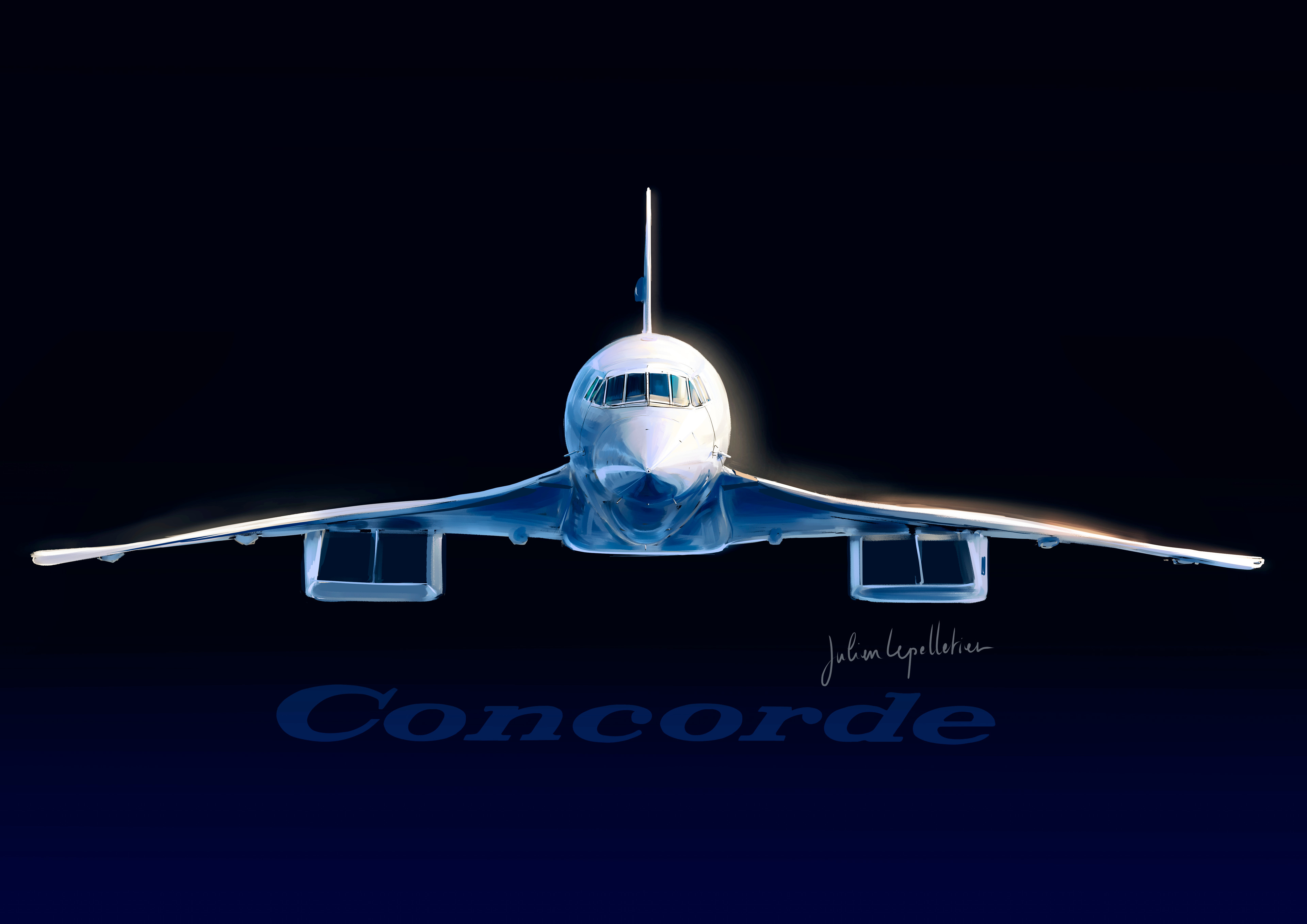 Julien lepelletier ART - Concorde le merveilleux, concorde the marvelous.
