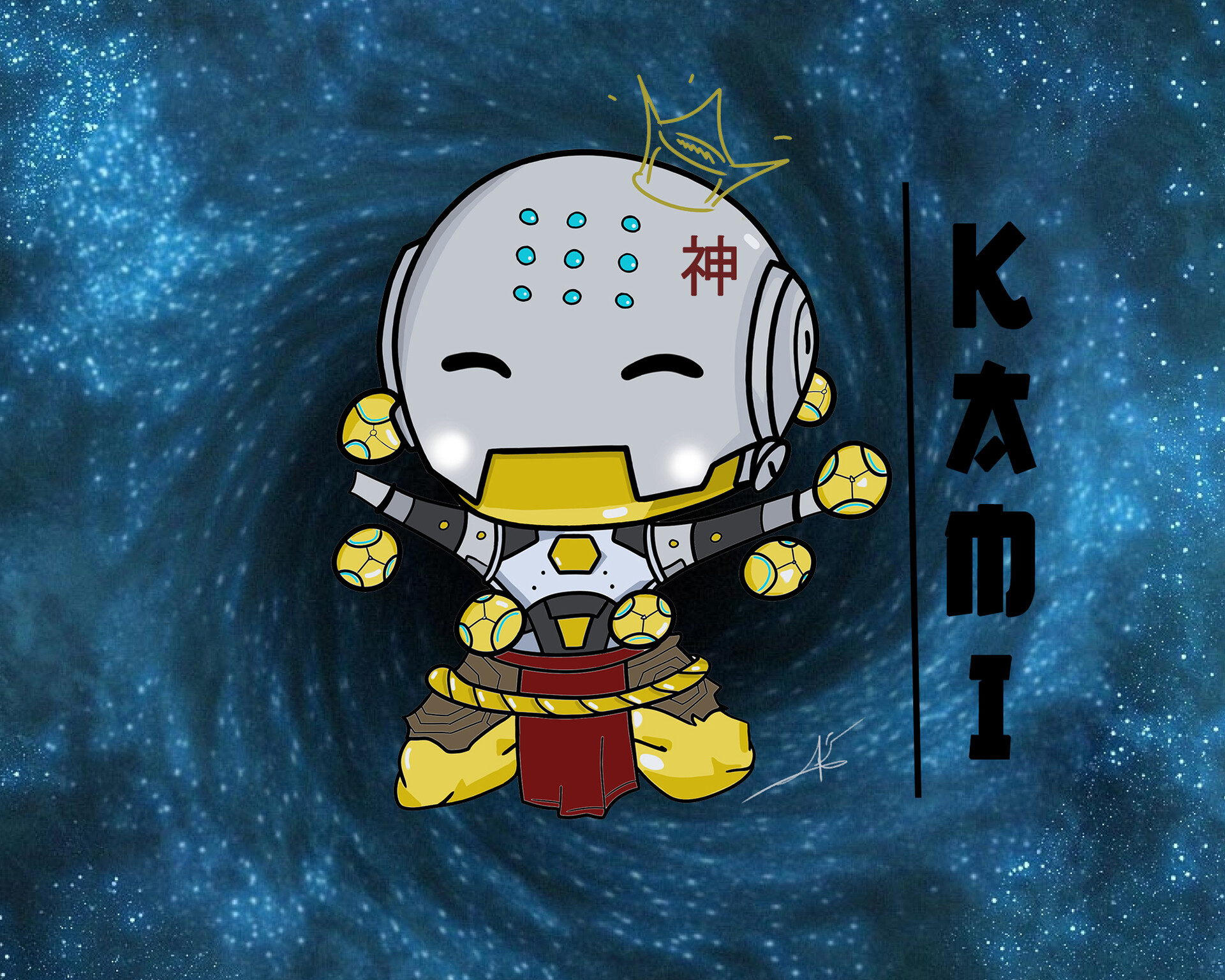 how to draw chibi zenyatta